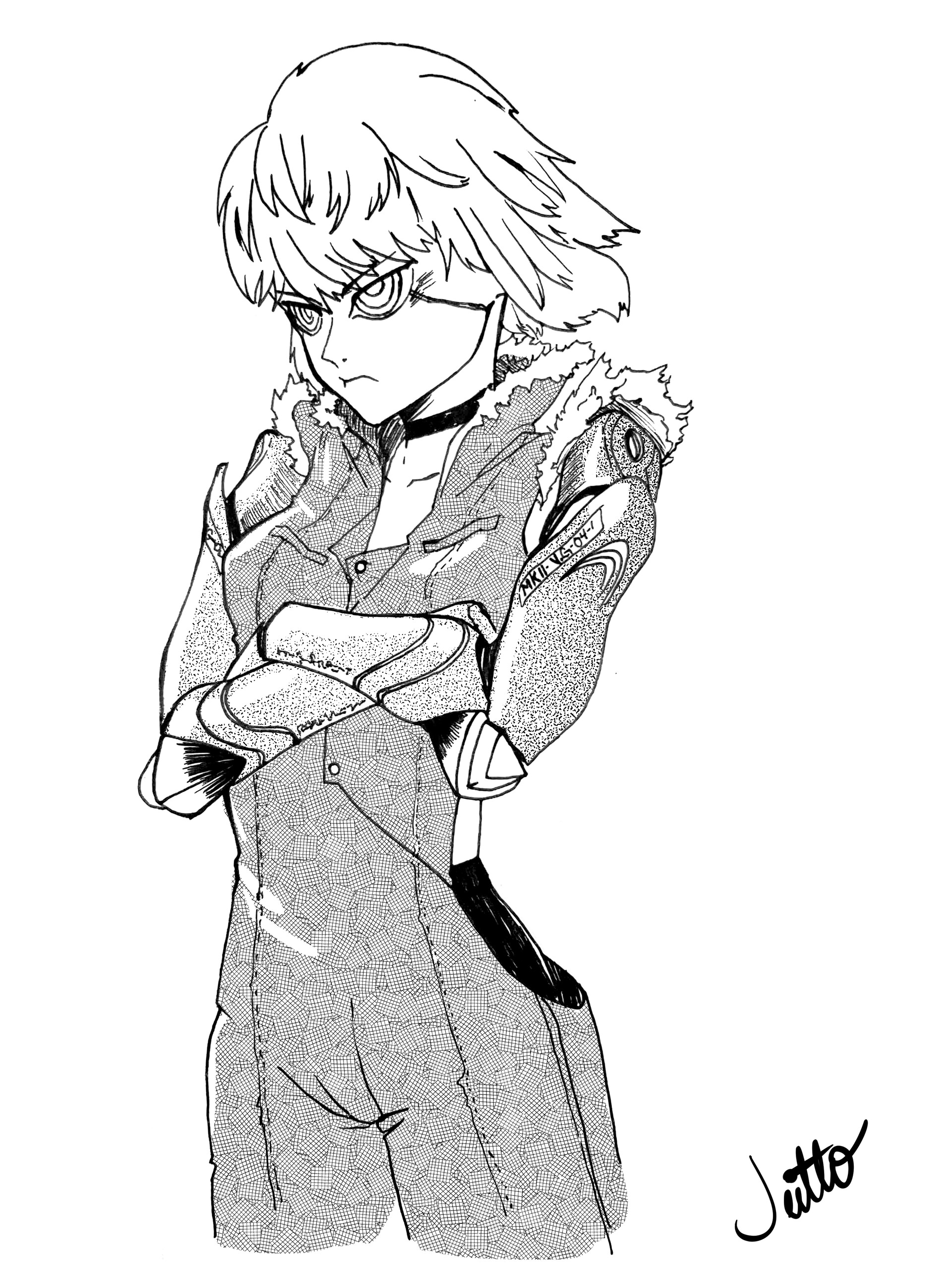 ArtStation - Cyborg manga practice