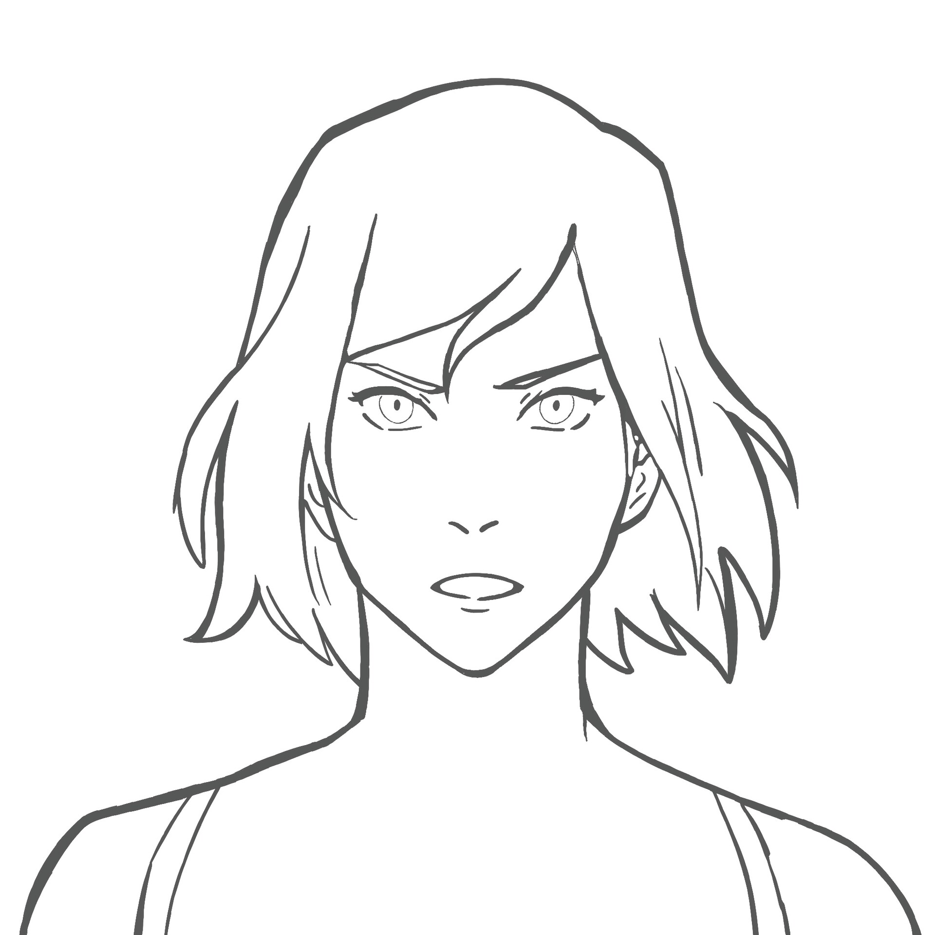 How To Draw Korra Face