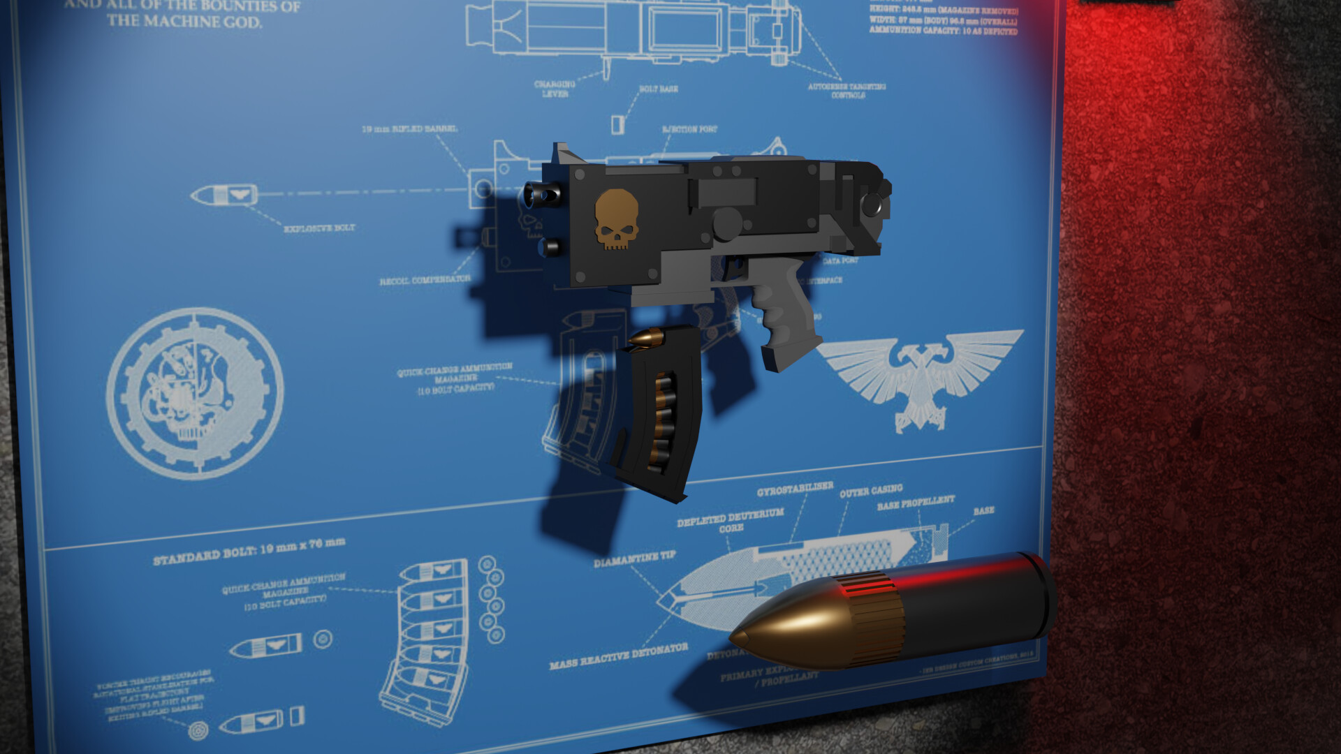 ArtStation - Warhammer 40K Bolter