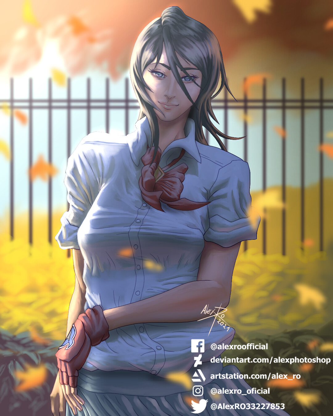 ArtStation - Rukia in Autumn