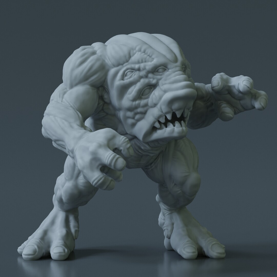 ArtStation - Hellish Monster Miniature