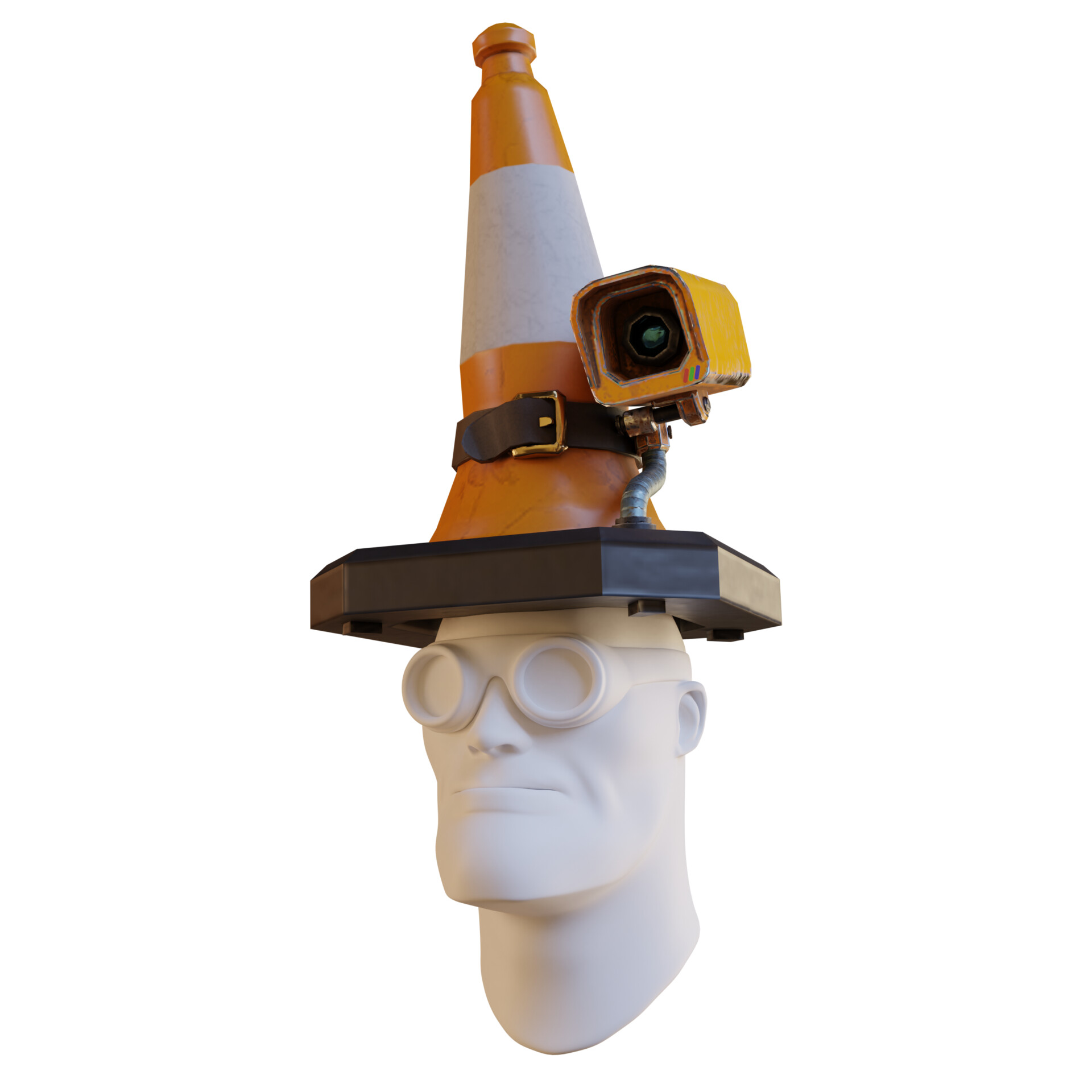 ArtStation - A Cone-Camera Hat