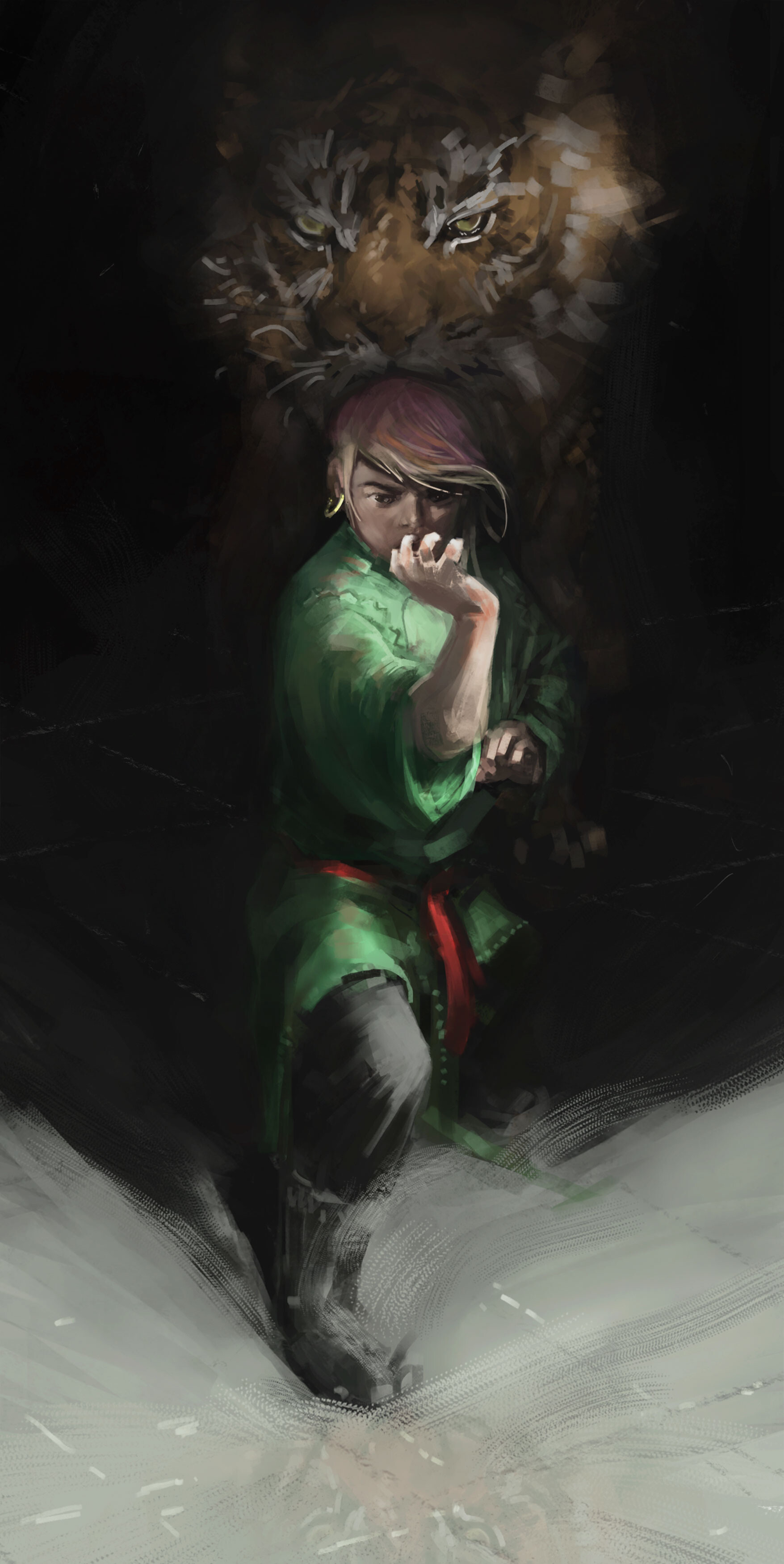 ArtStation - Tiger boxing
