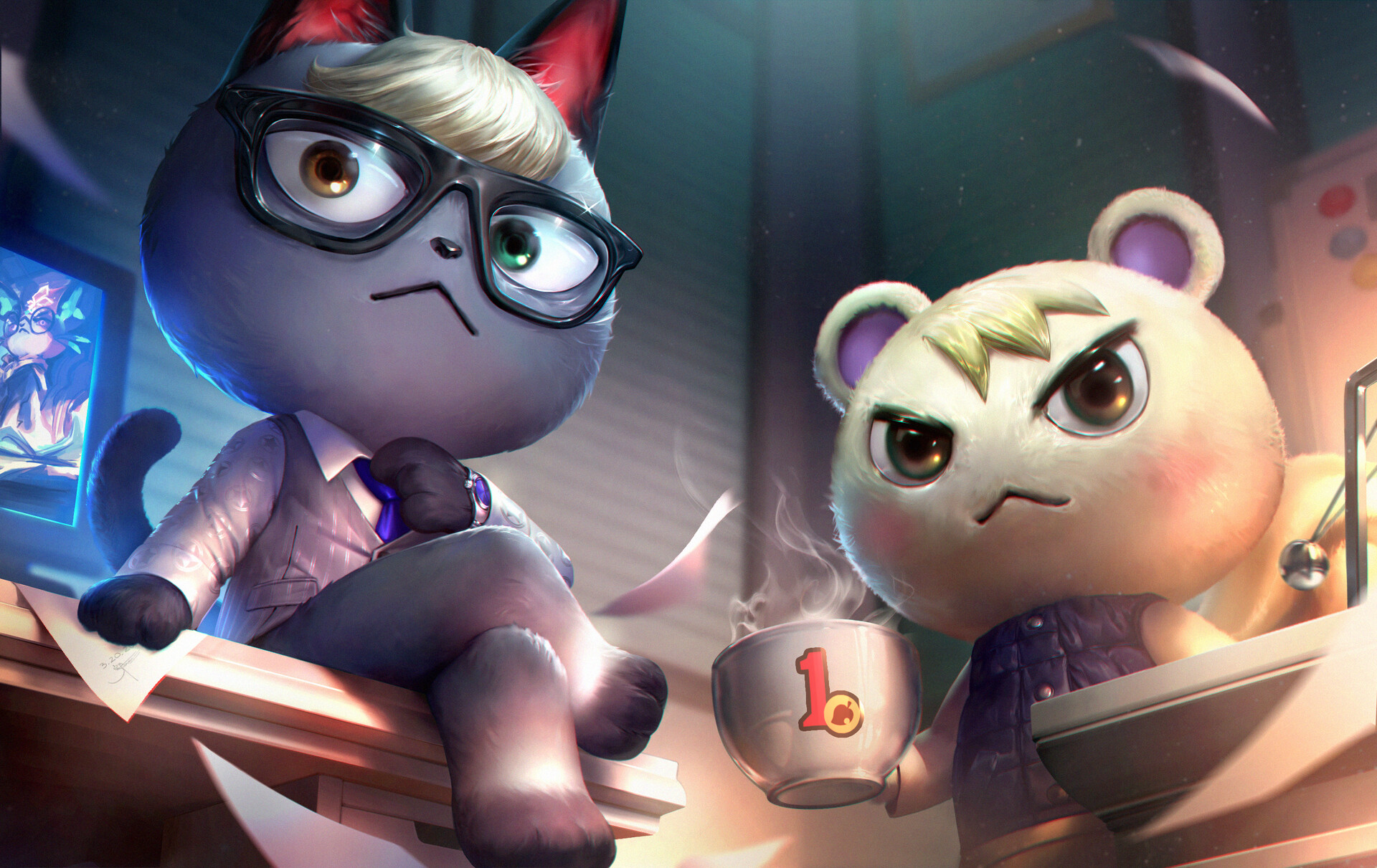 ArtStation - ACNH 1 Year Anniversary