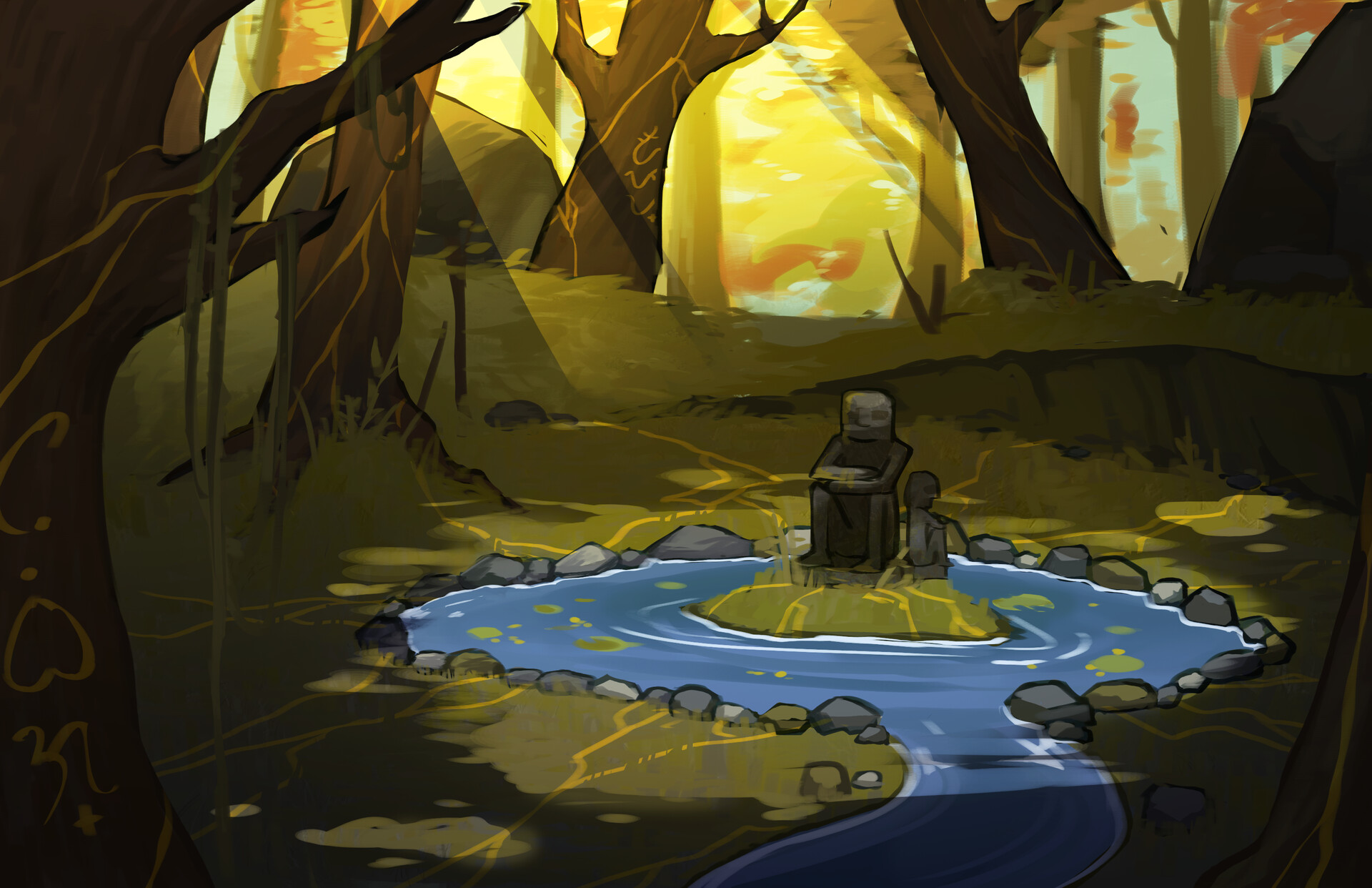 ArtStation - Bul-ul in Forest