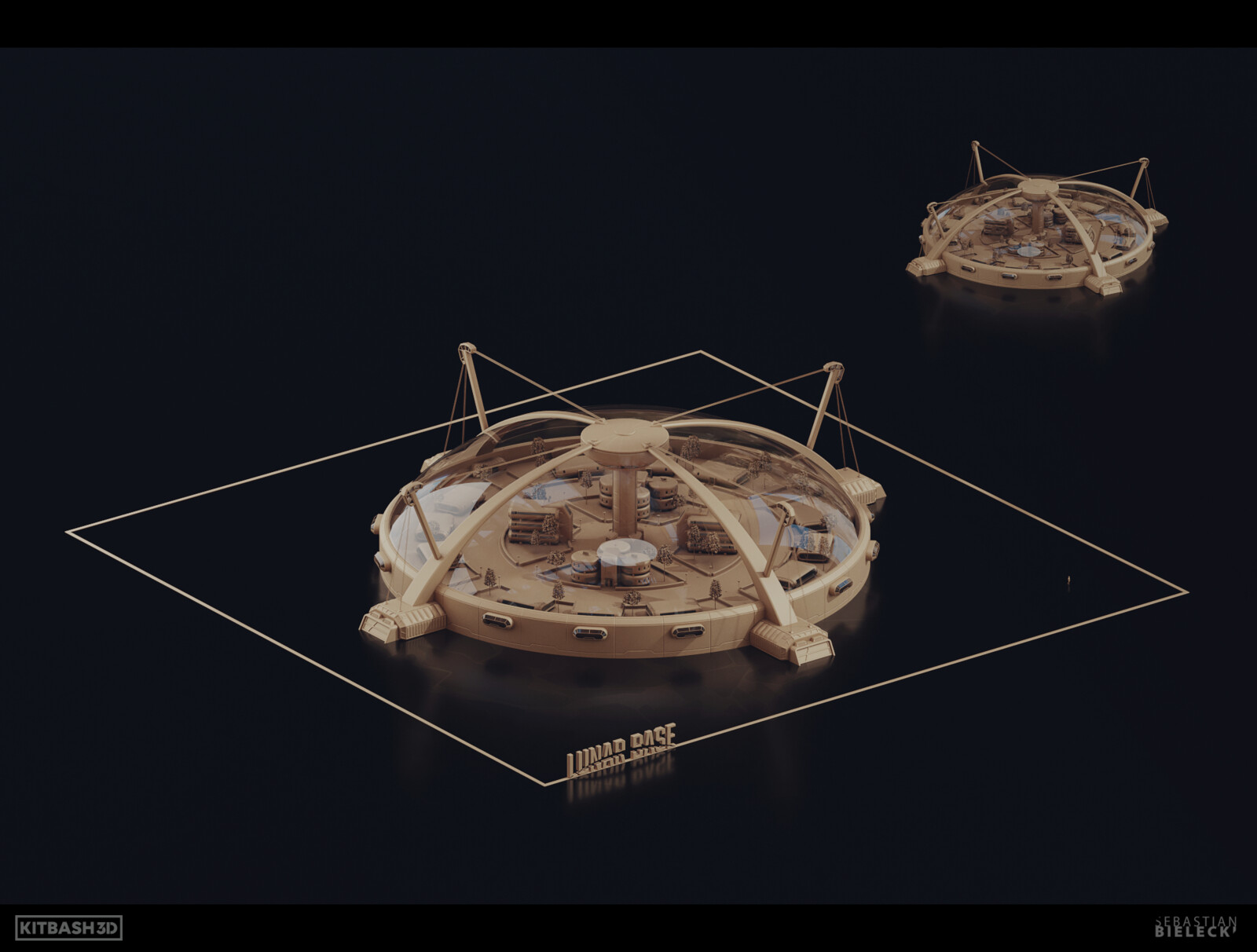 Sebastian Bielecki - Lunar Base Kitbash3D Set