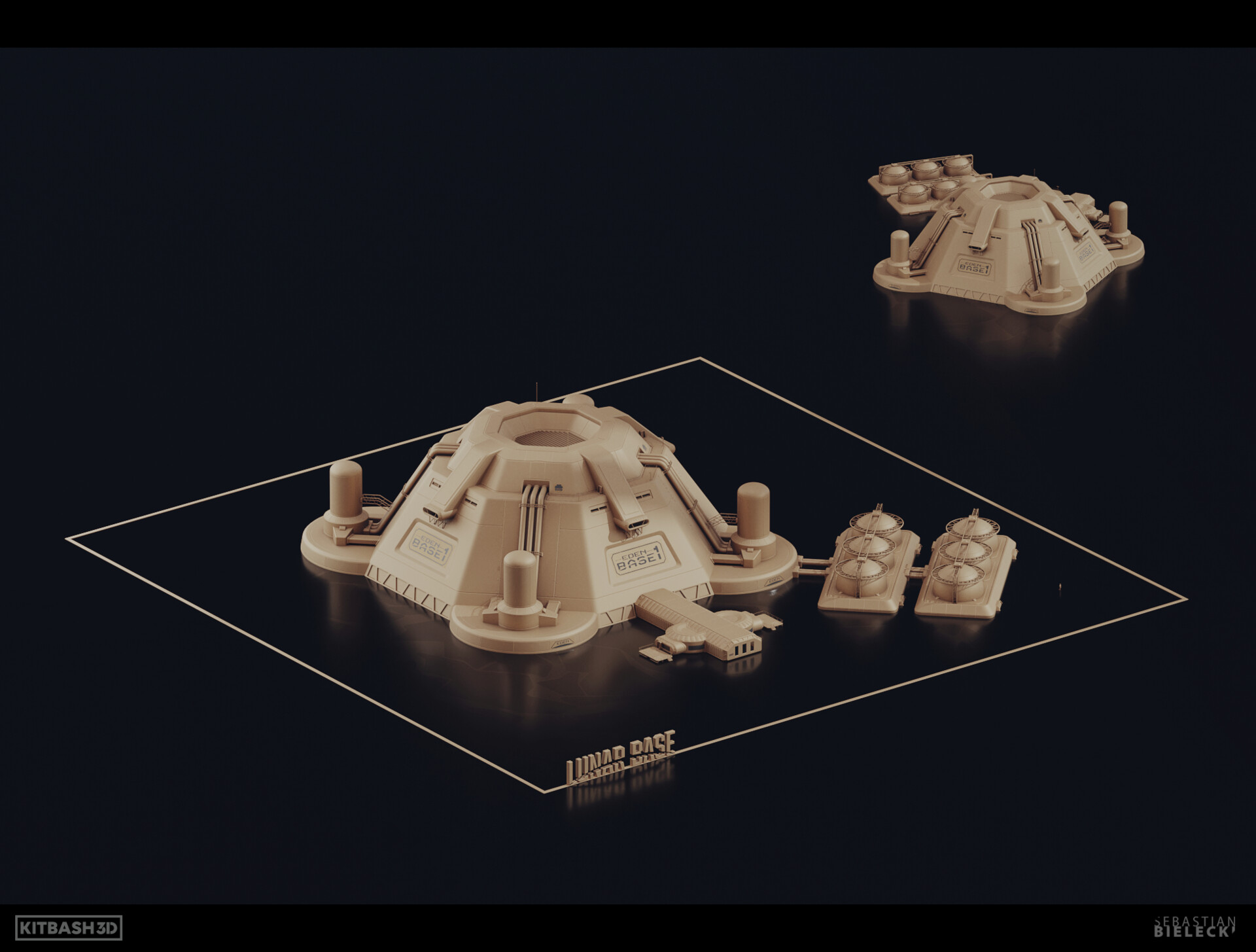 Sebastian Bielecki - Lunar Base Kitbash3D Set