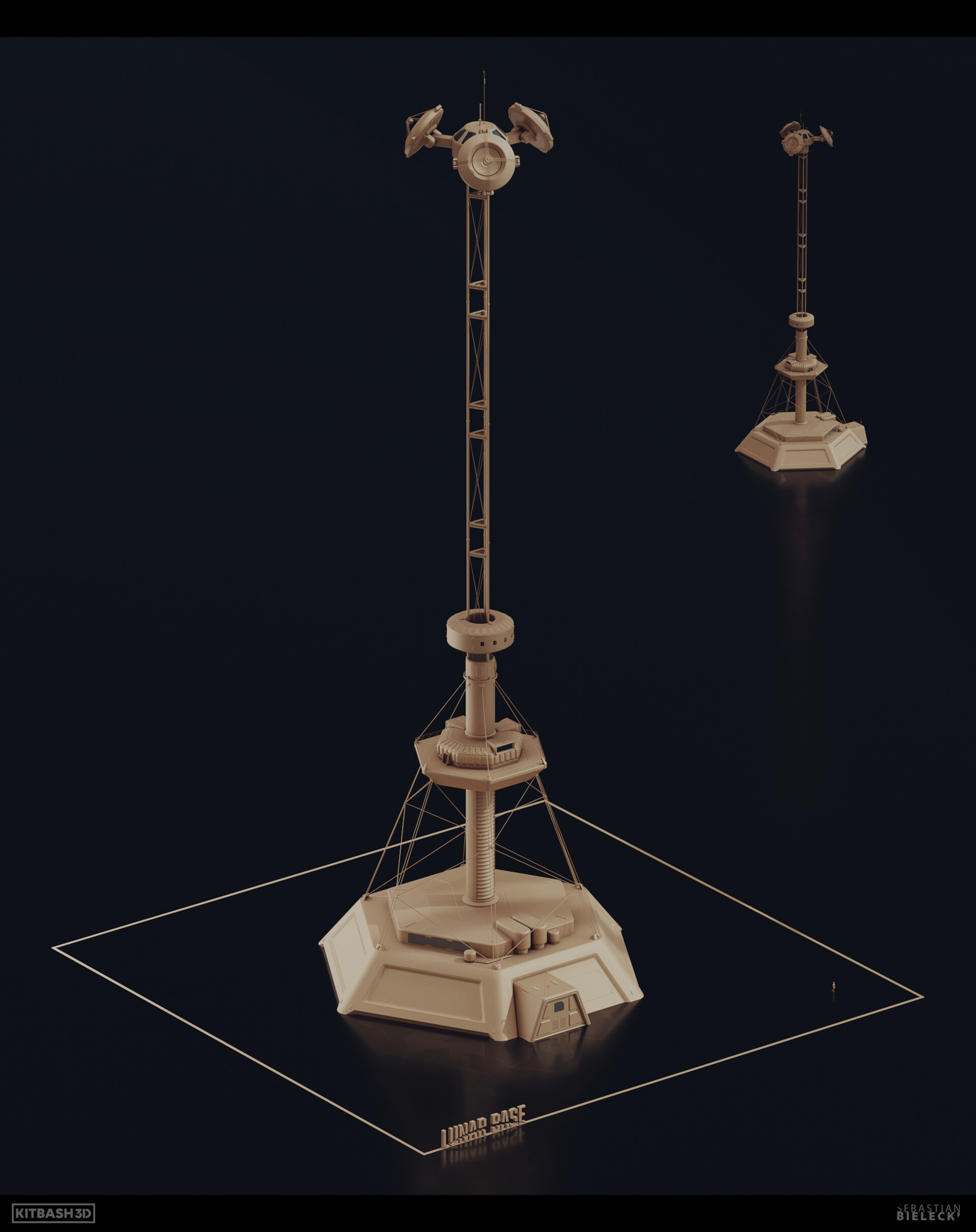 Sebastian Bielecki - Lunar Base Kitbash3D Set