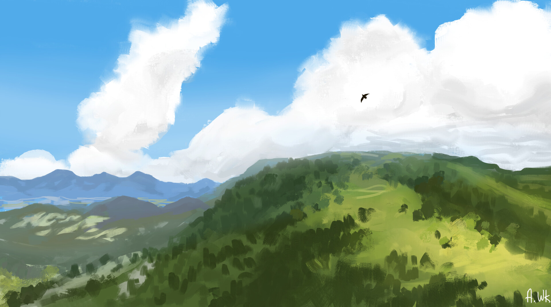 ArtStation - mountain view