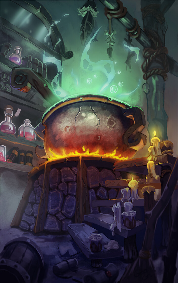 ArtStation - Merlin's cauldron, Geoffrey Gerbaud