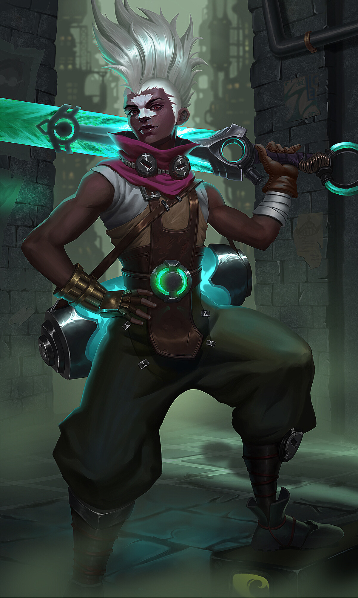 ArtStation - 艾克同人 Ekko Fan art