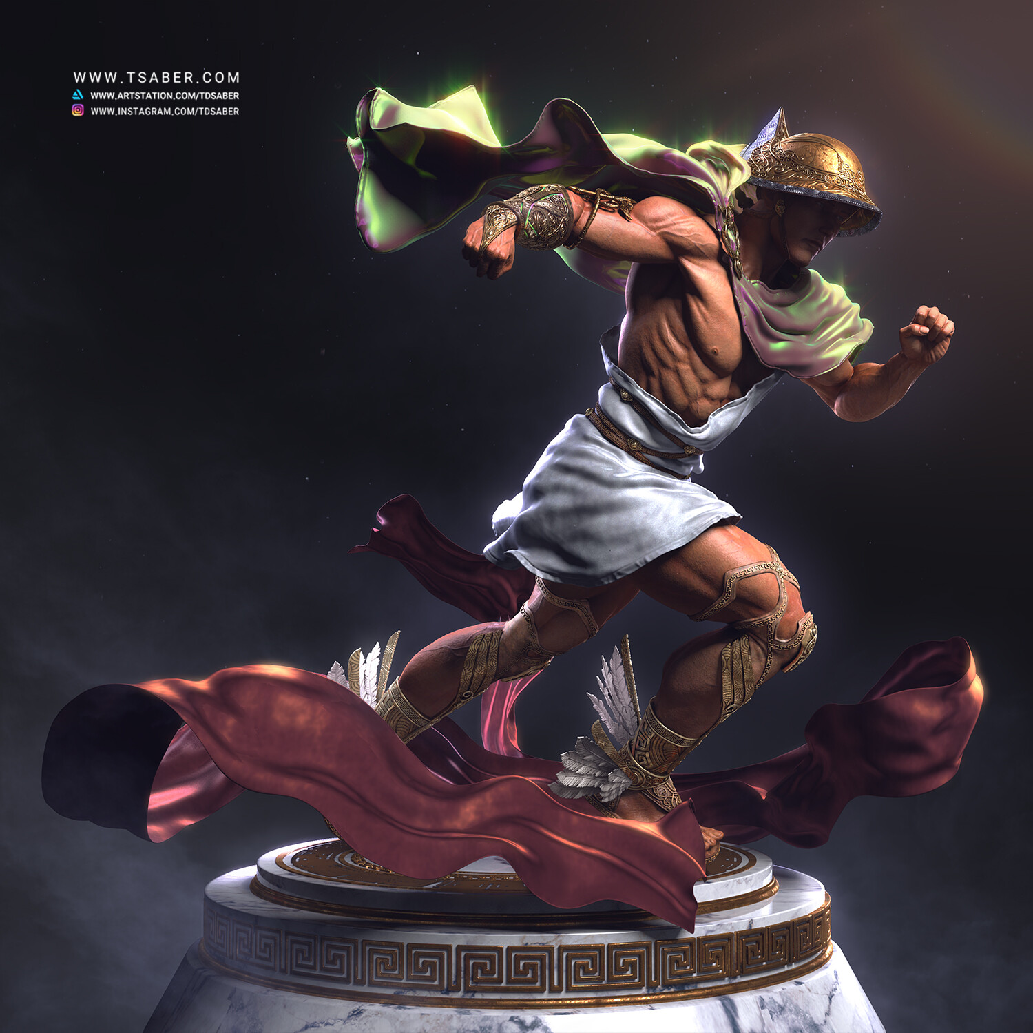 Taregh Saber - Hermes Statue collectible - Blood of Zeus