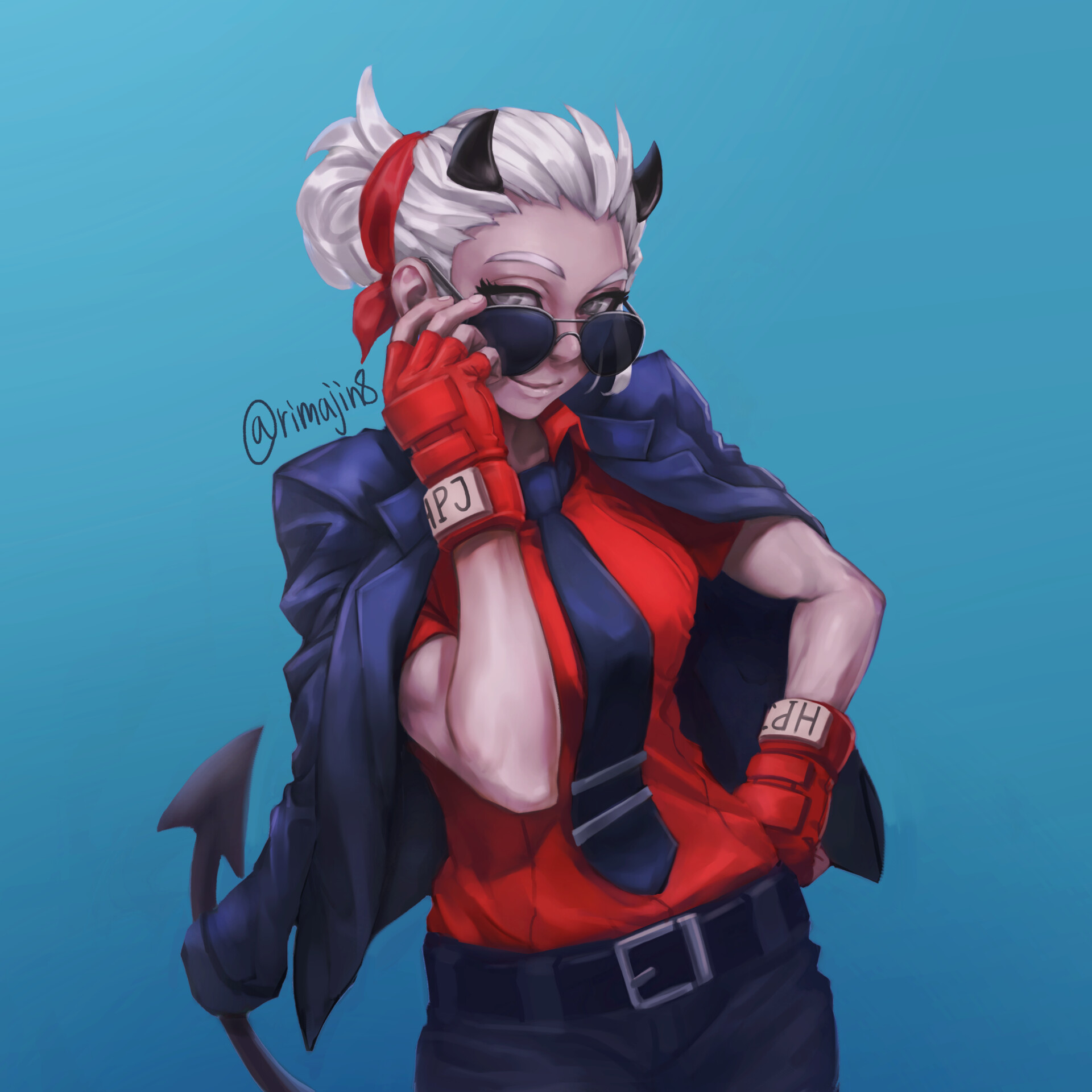 ArtStation - Helltaker Justice fanart