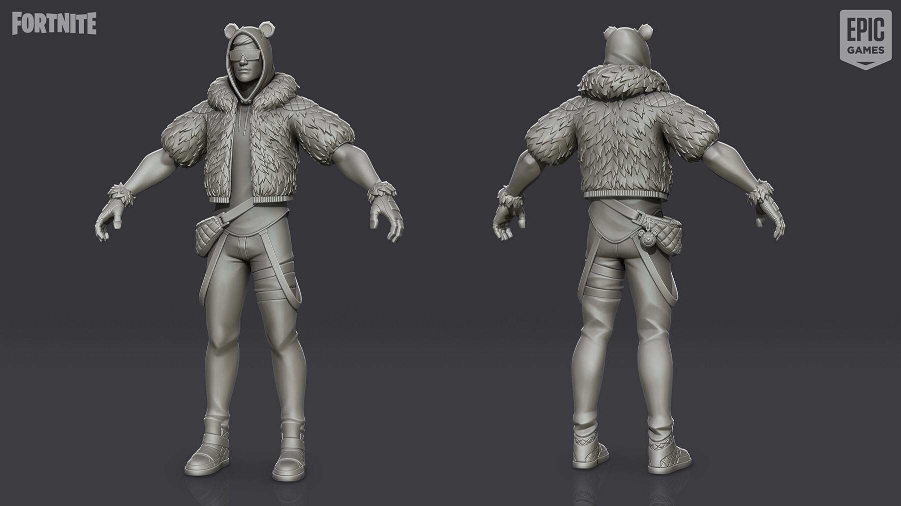 RABCAT GAME ART - Fortnite Battle Royale - "Cuddle King" Outfit