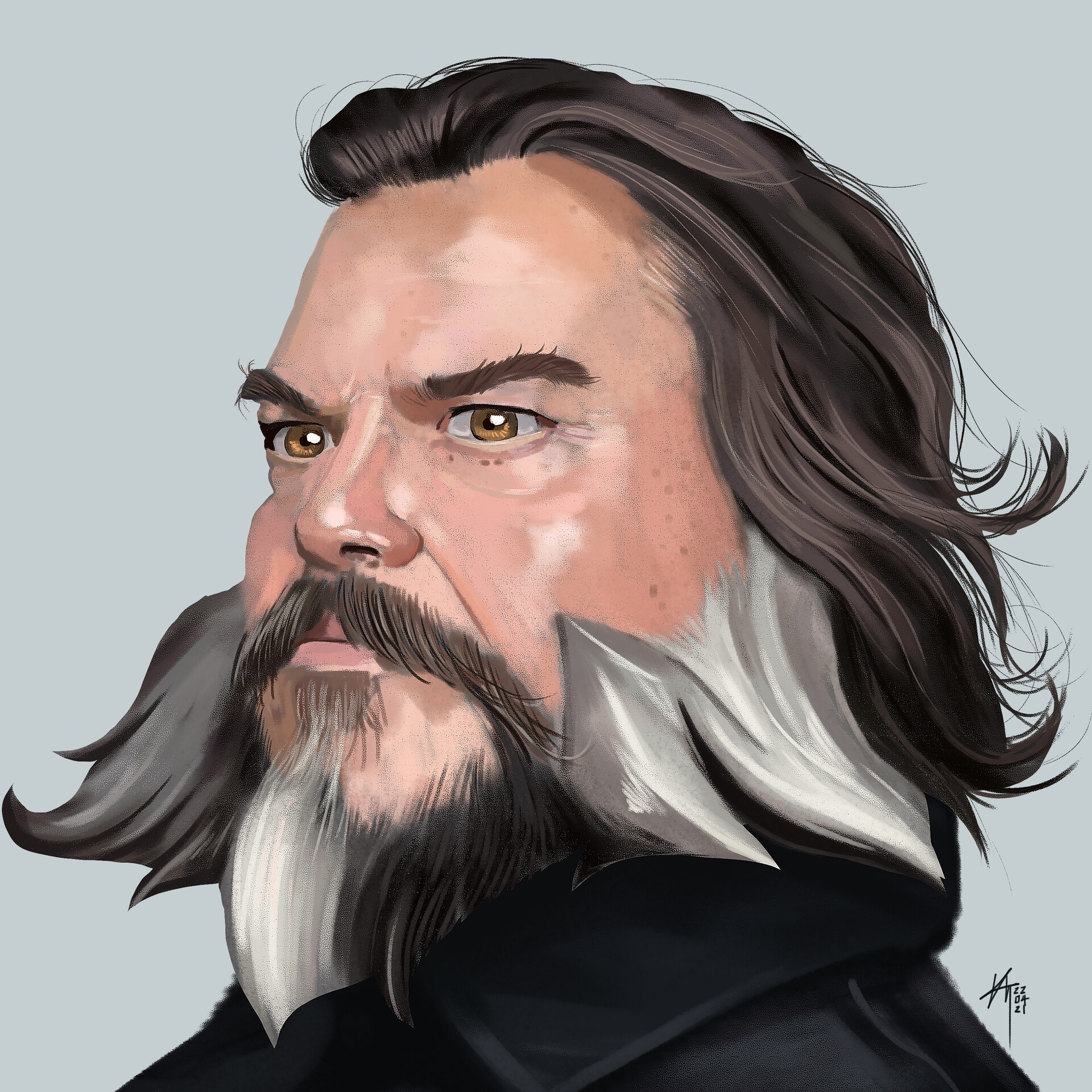 how to draw jack black