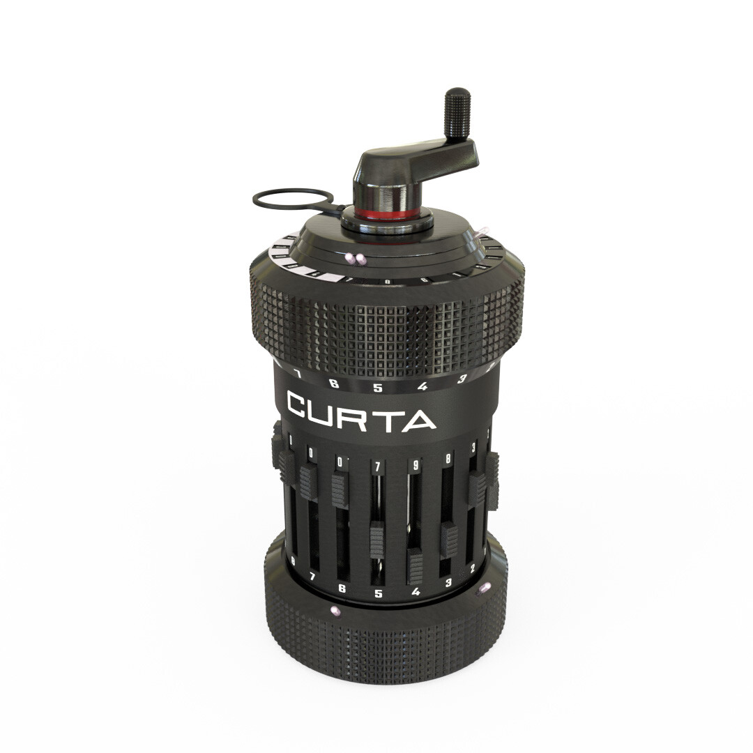 ArtStation - Curta Mechanical Calculator