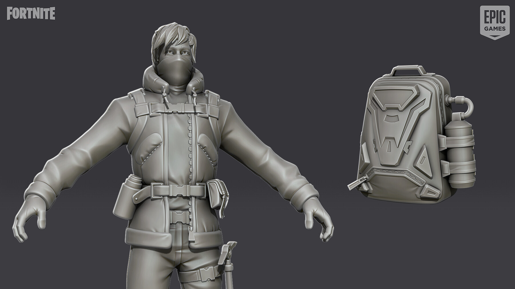 RABCAT GAME ART - Fortnite Battle Royale - "Snow Patroler" Outfit