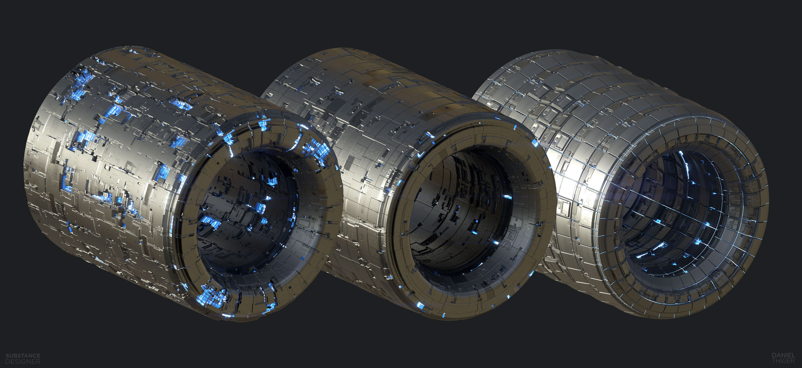 Daniel Thiger - Sci-fi Ship hull Materials