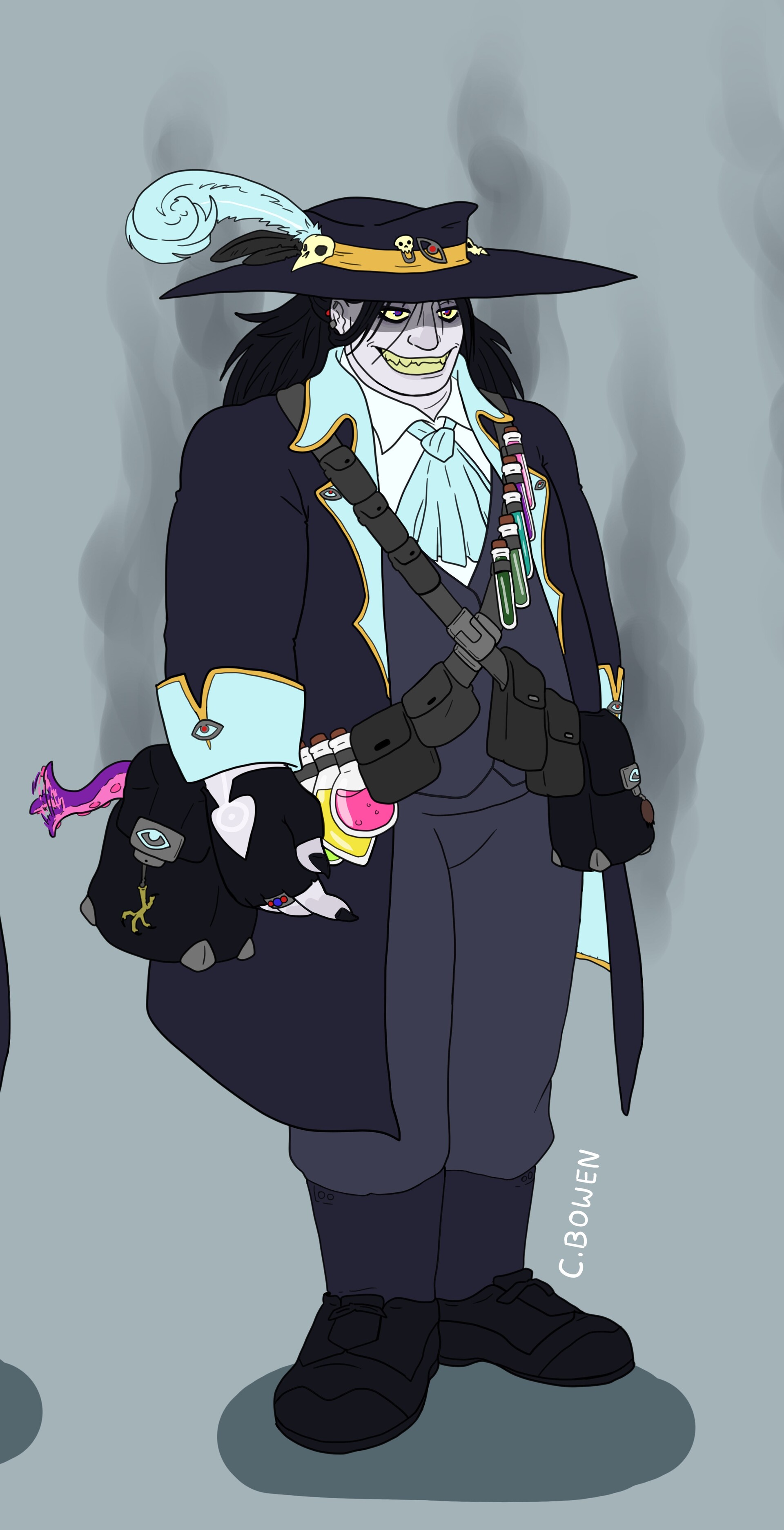 ArtStation - DnD Character Concept: Balthazar 'Black Tar' Cane