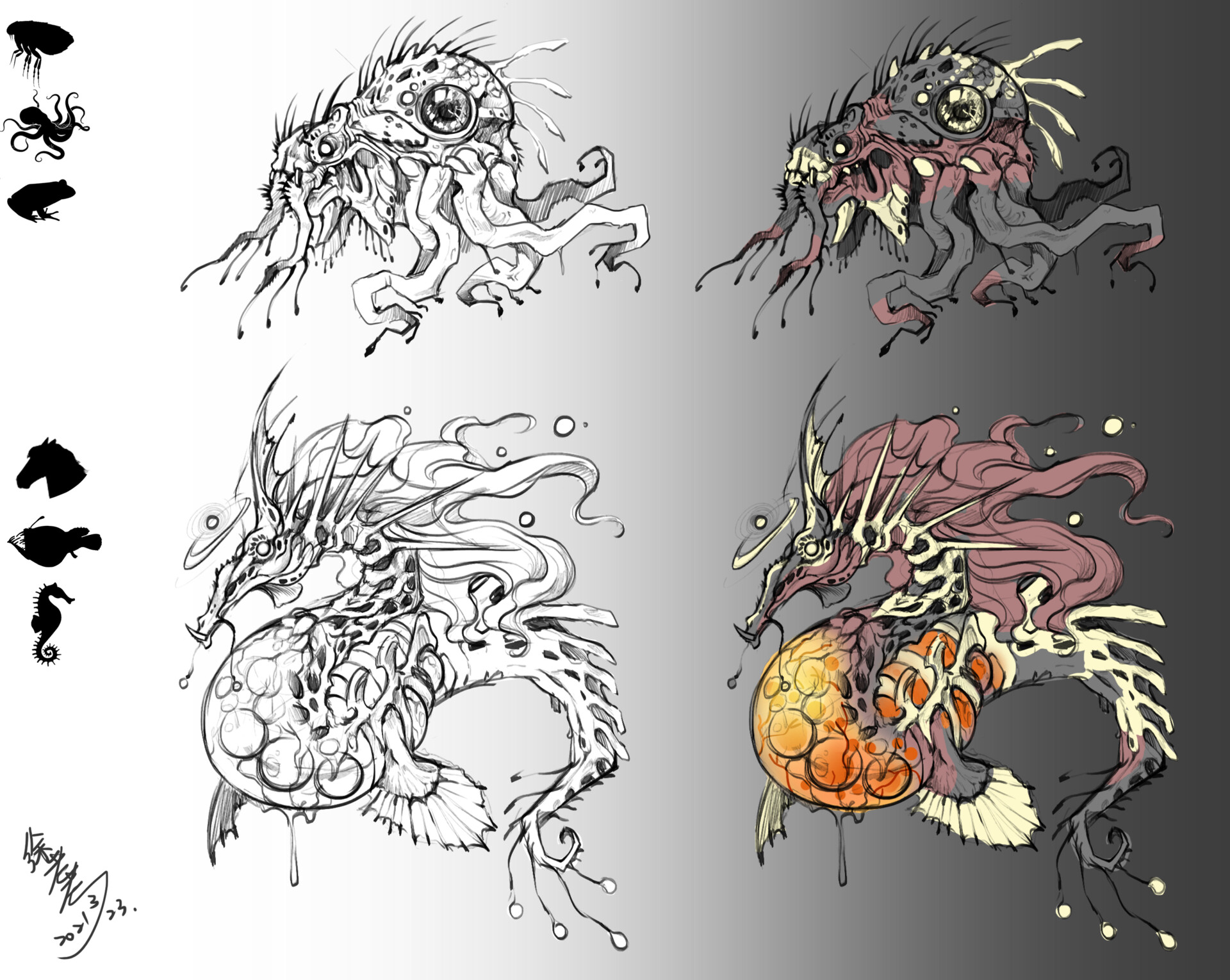 ArtStation - Monster practice