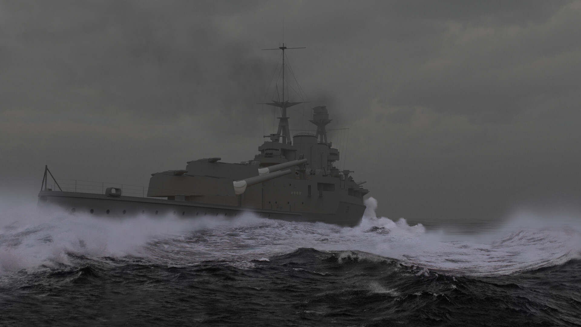 ArtStation - HMS Hood Renderings
