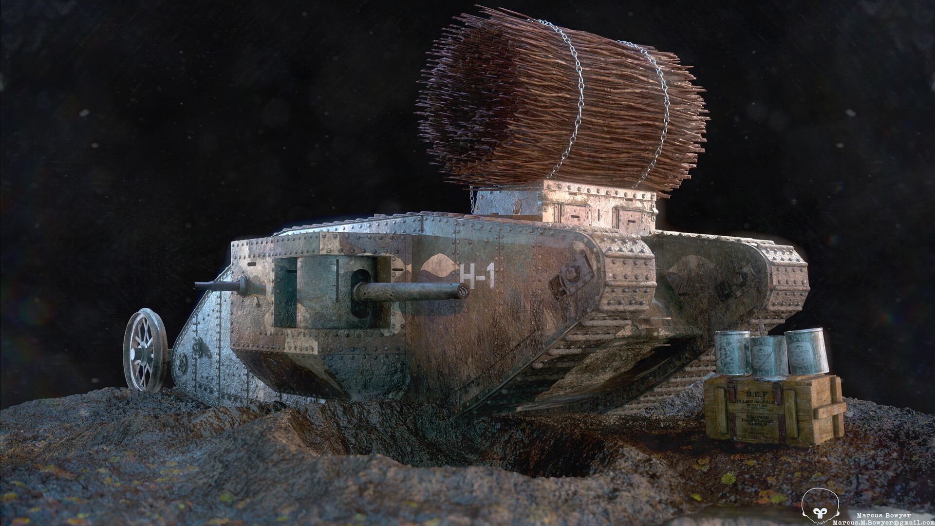ArtStation - Mark 1 Tank (1916)