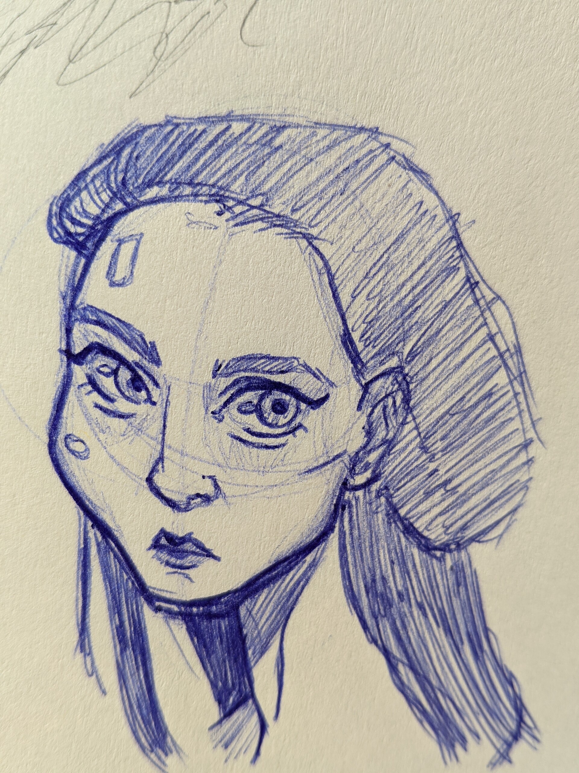 ArtStation - Woman Pen Sketch