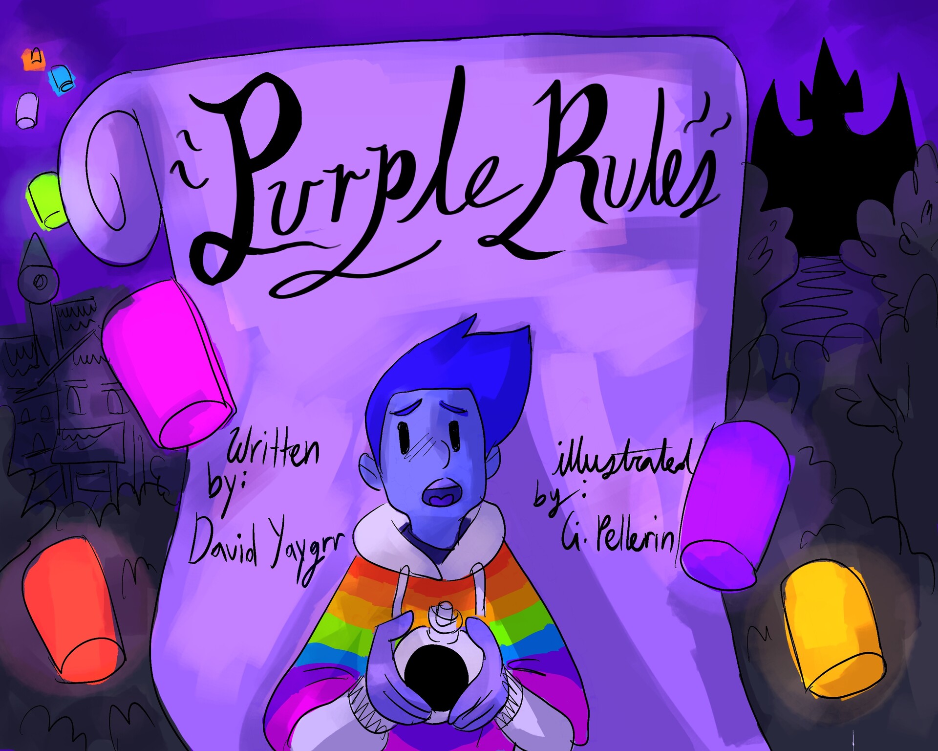 ArtStation - Book illustrations- Purple rules