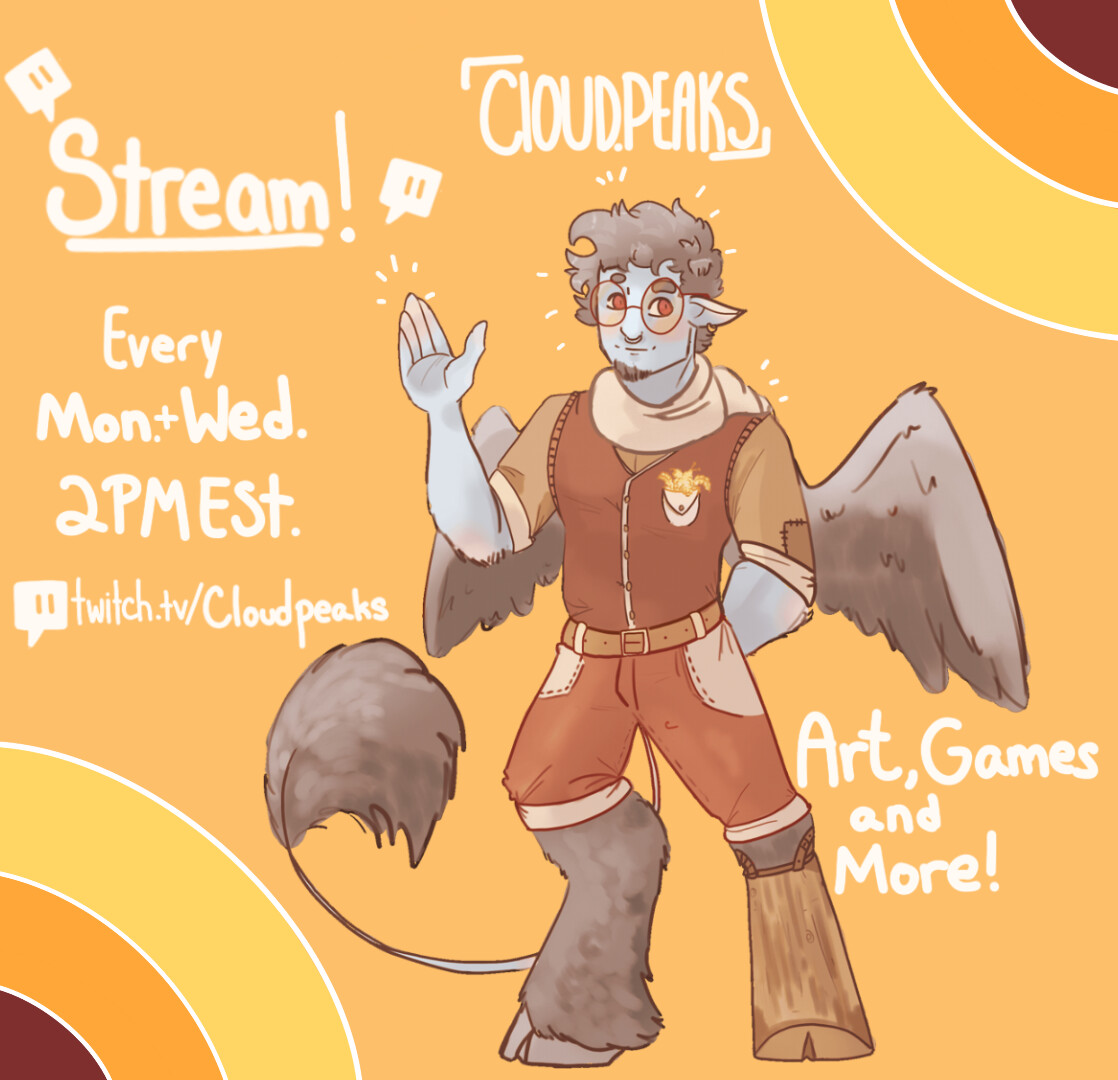 Kate CloudPeaks - Examples of Twitch Stream Cards