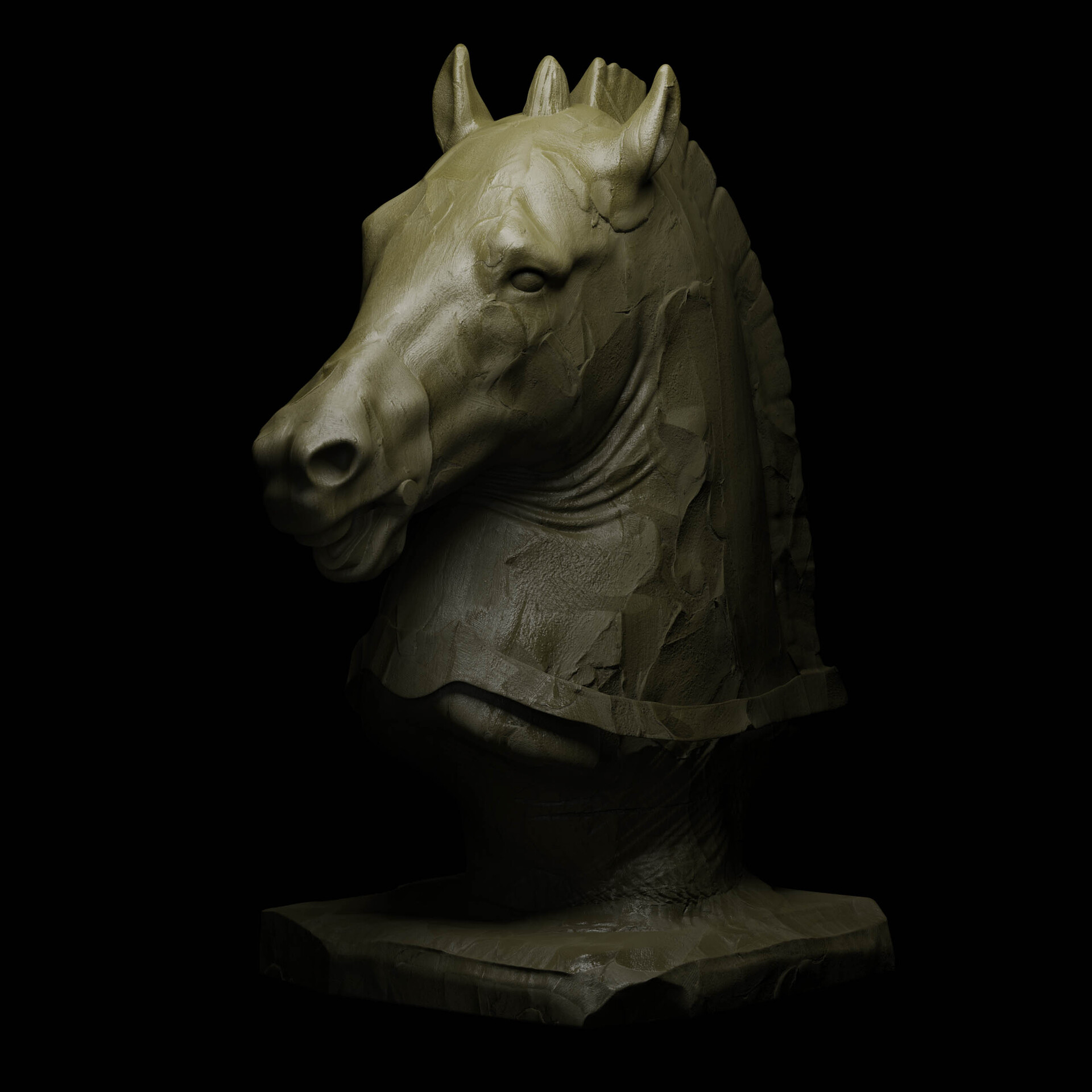 ArtStation - Master study - Horse head