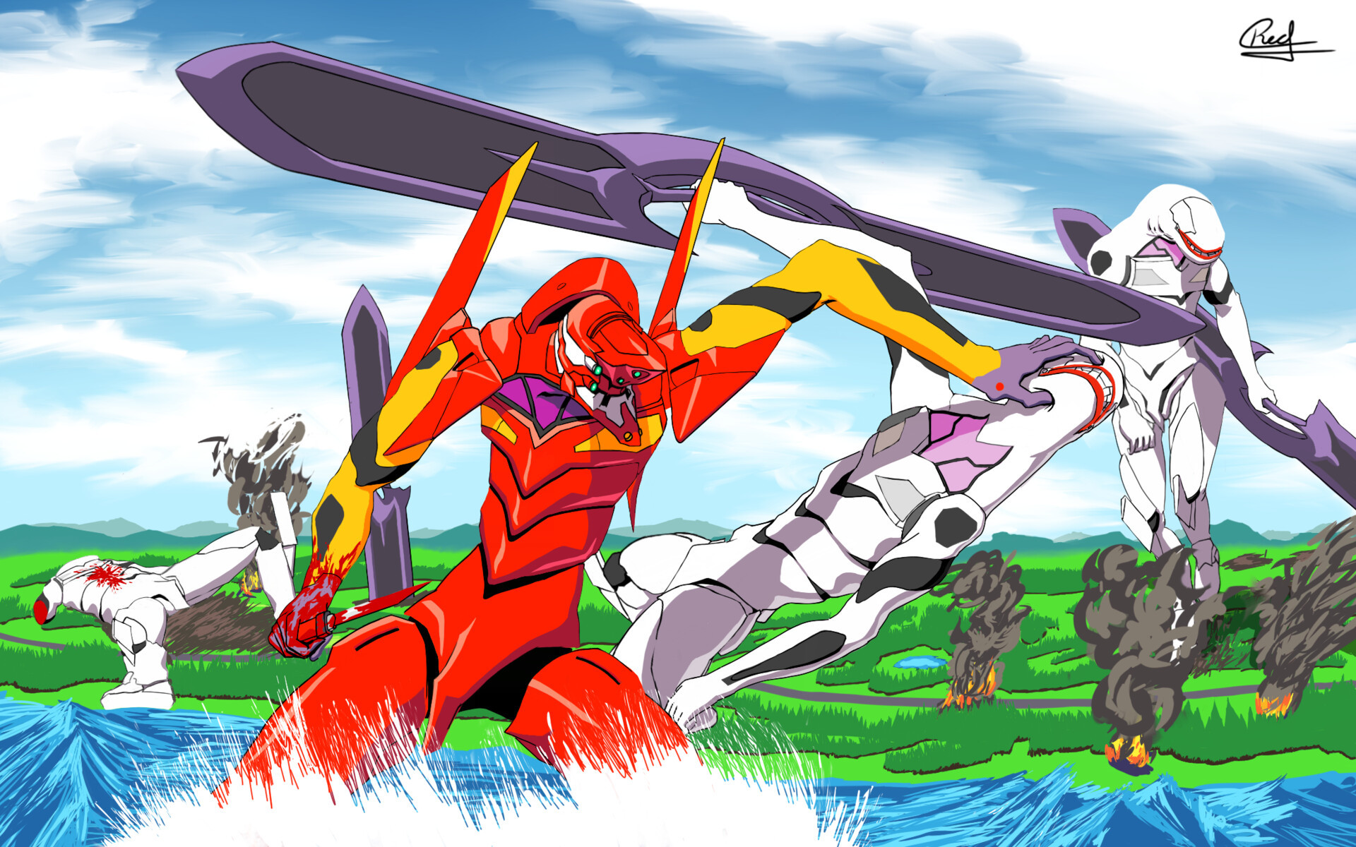 Evangelion 02 Wallpaper