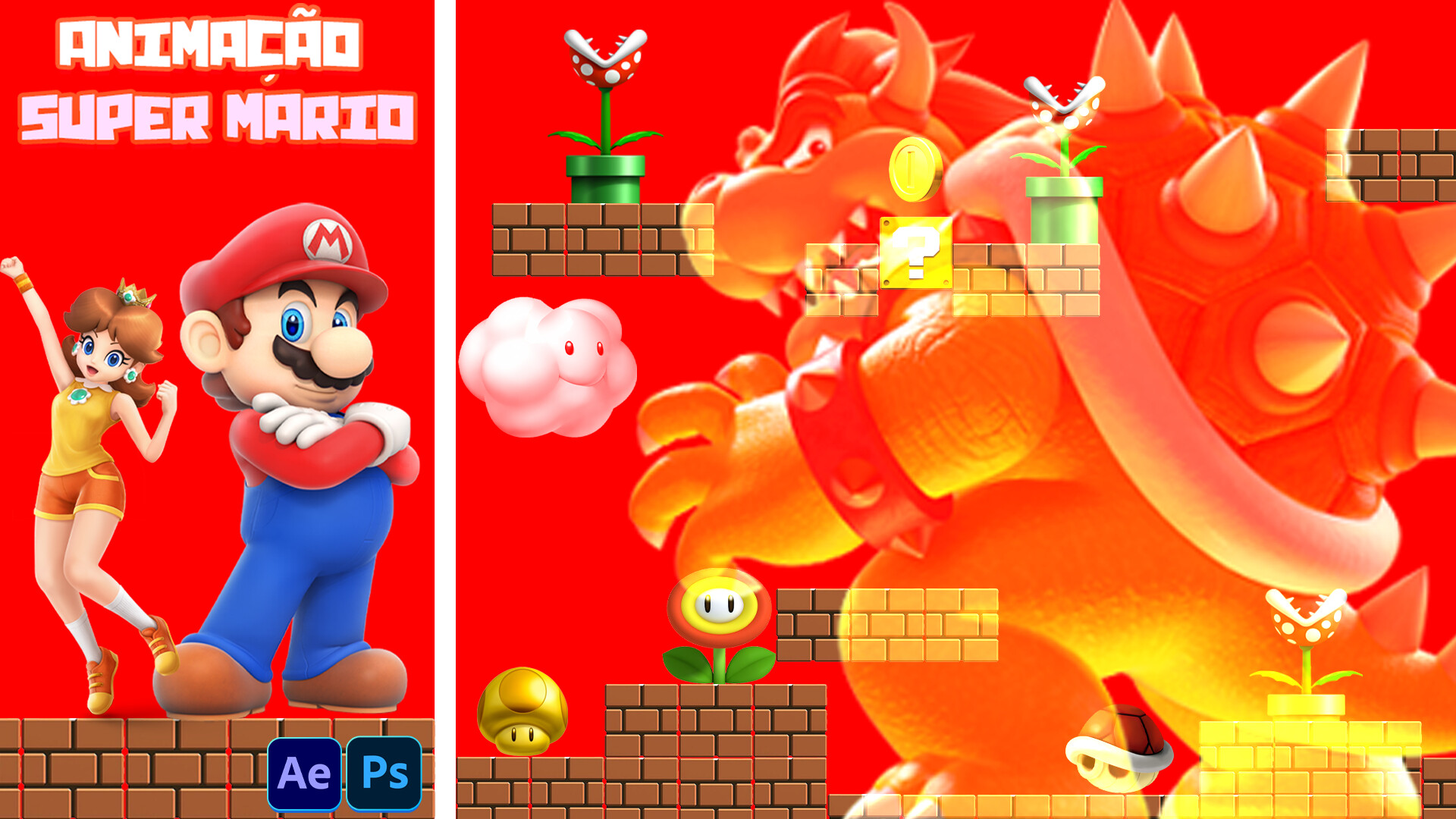 Cristovao Reinaldo Studio - Super Mario Animation Photoshop and After ...