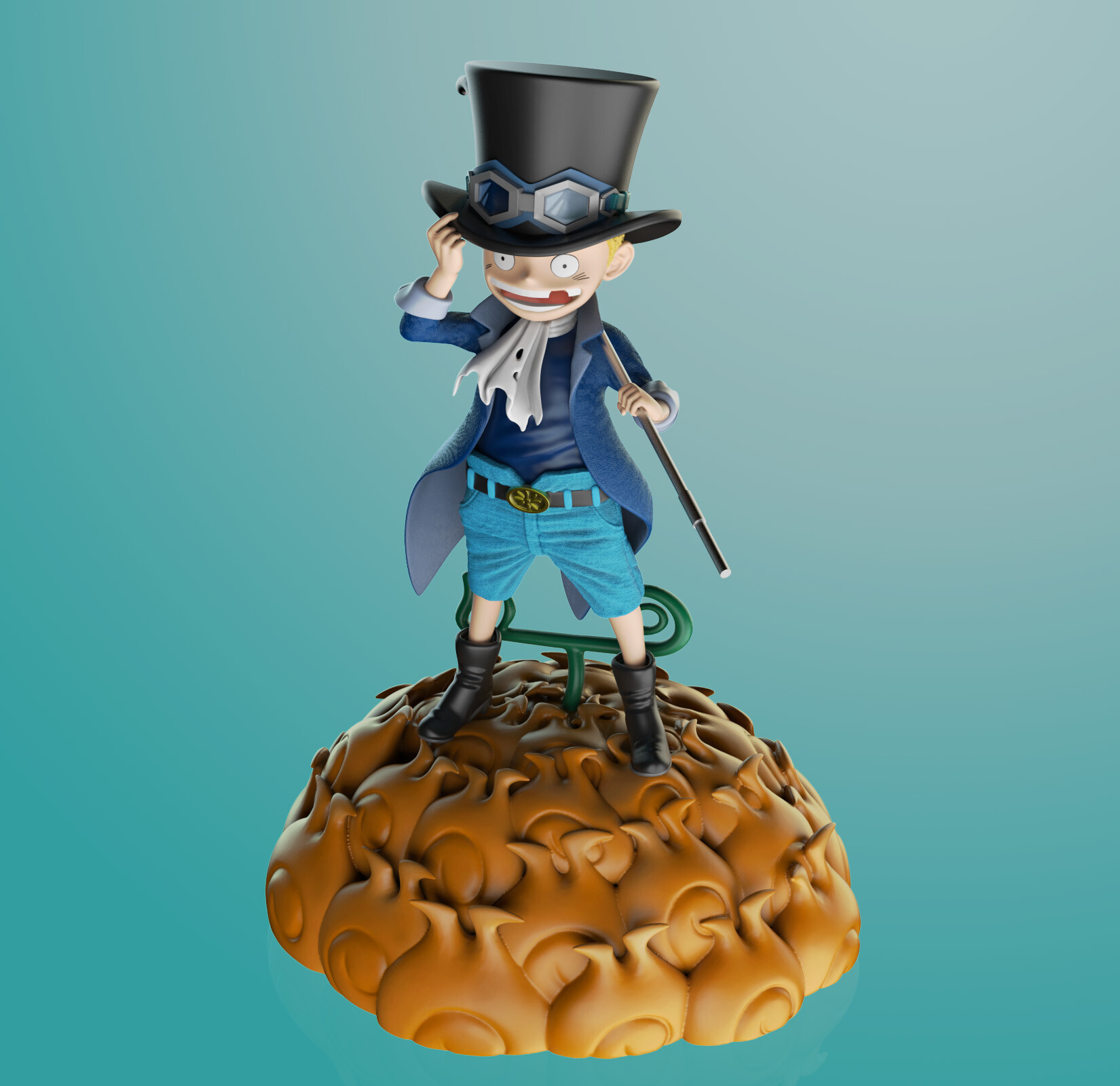 angel Ramírez, raya - Kid Sabo One Piece