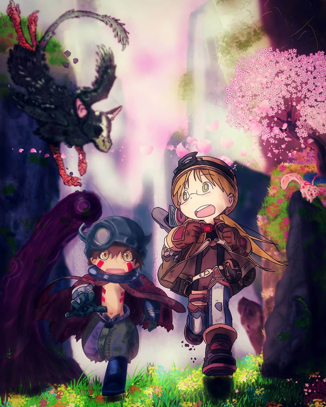 ArtStation - Made In abyss and The last Guardian Fan art :)