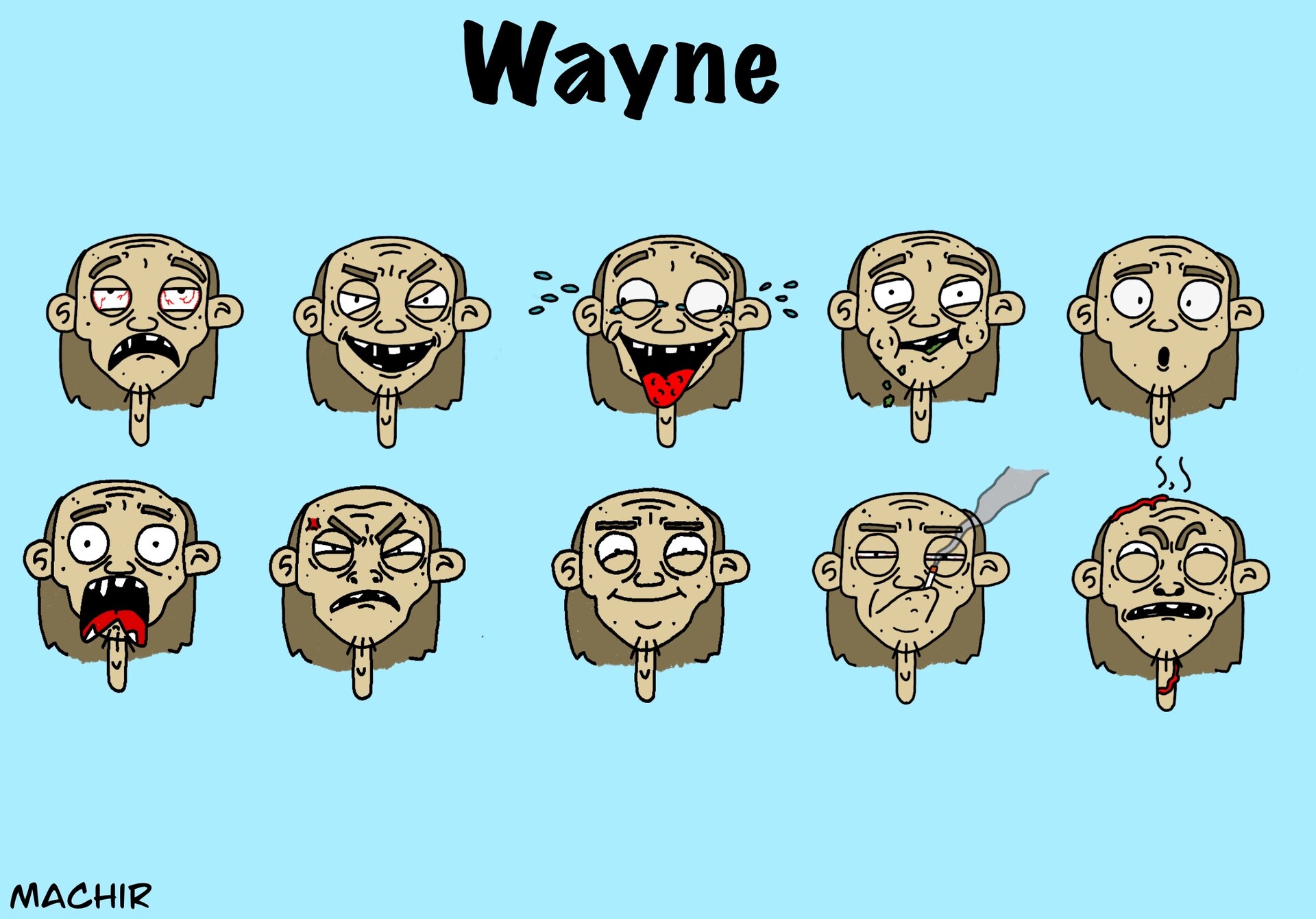 ArtStation - Wayne Faces