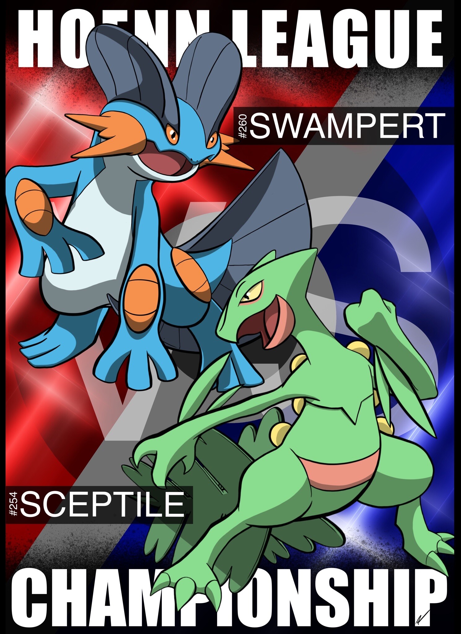 ArtStation - Hoenn league championship poster