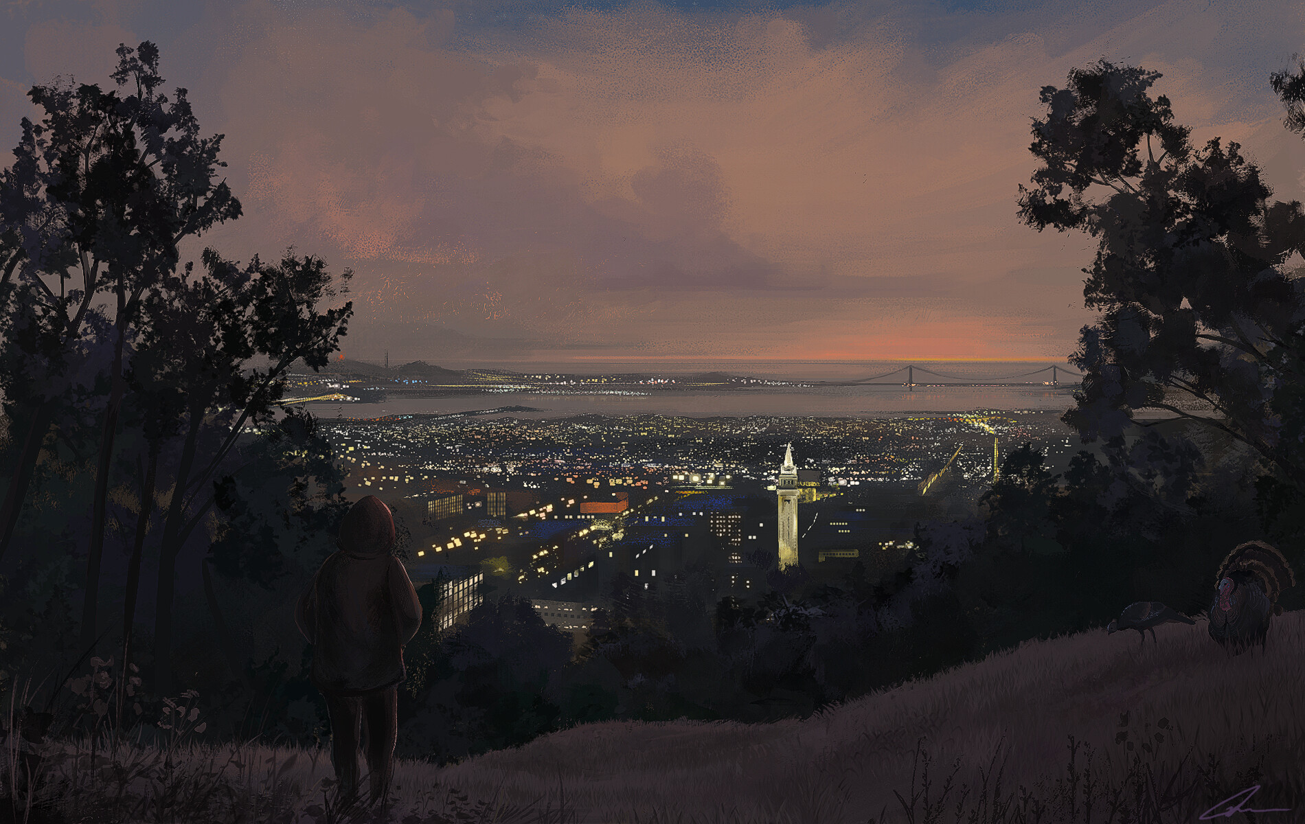 ArtStation - Overlooking Berkeley, CA
