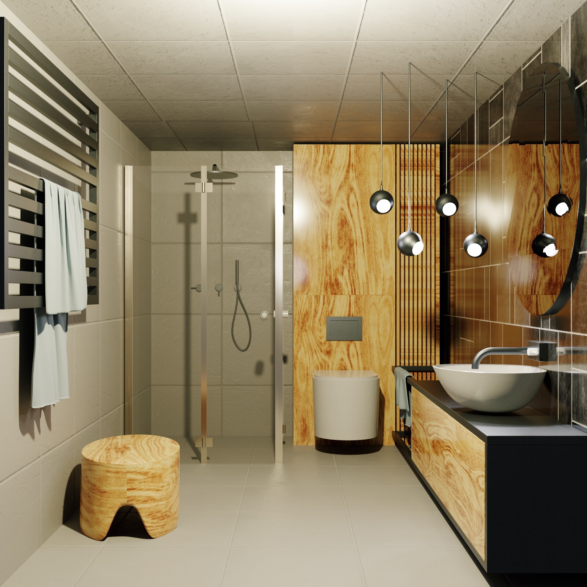 ArtStation - Bathroom interior visualization