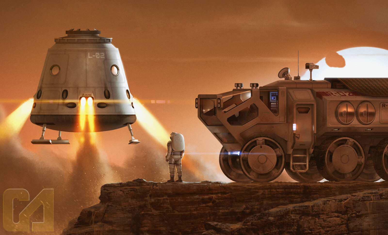 ArtStation - Mars Landing