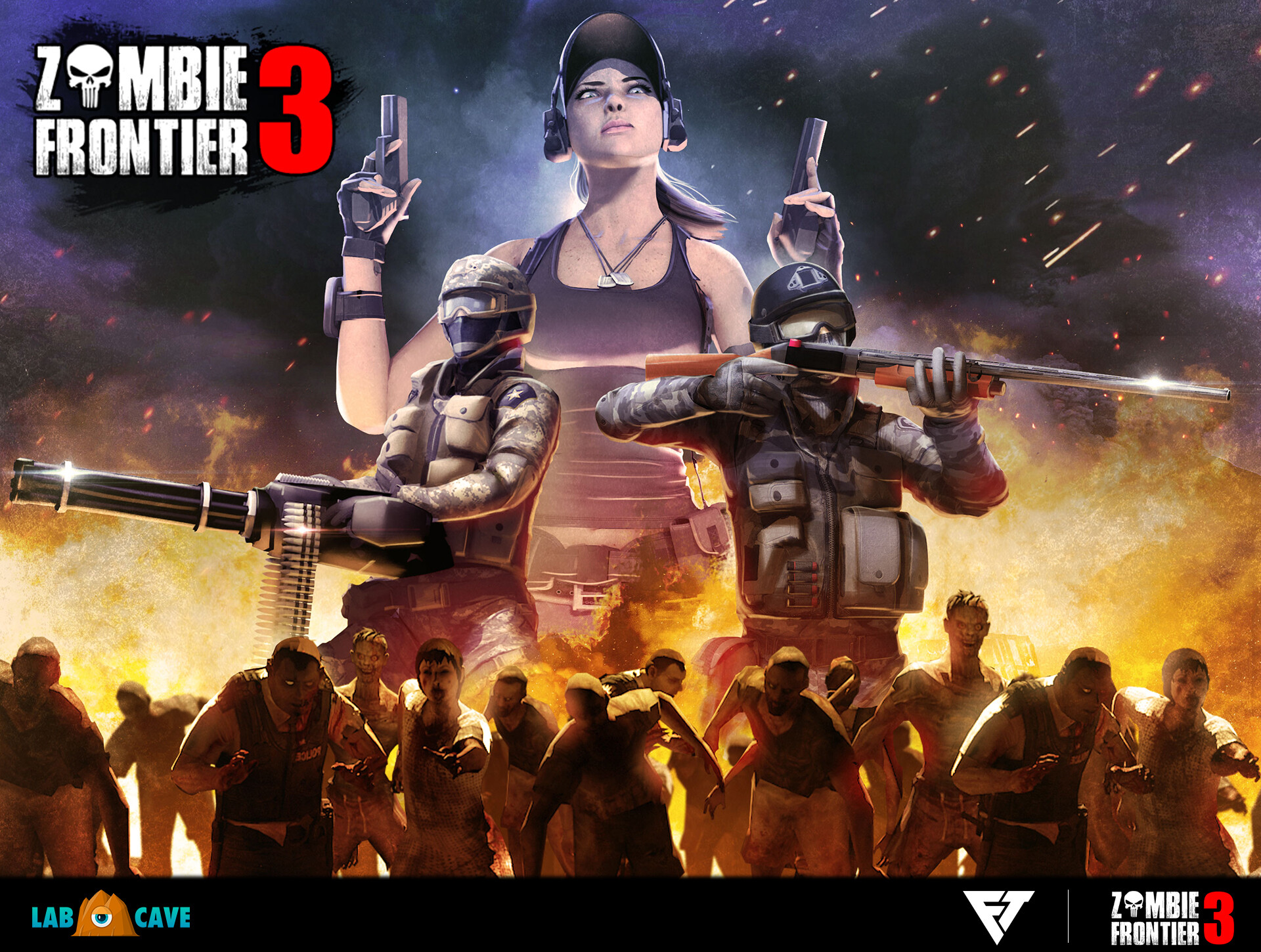 LAB CAVE - Zombie Frontier 3 - CRO assets for Google Play and iTunes ...