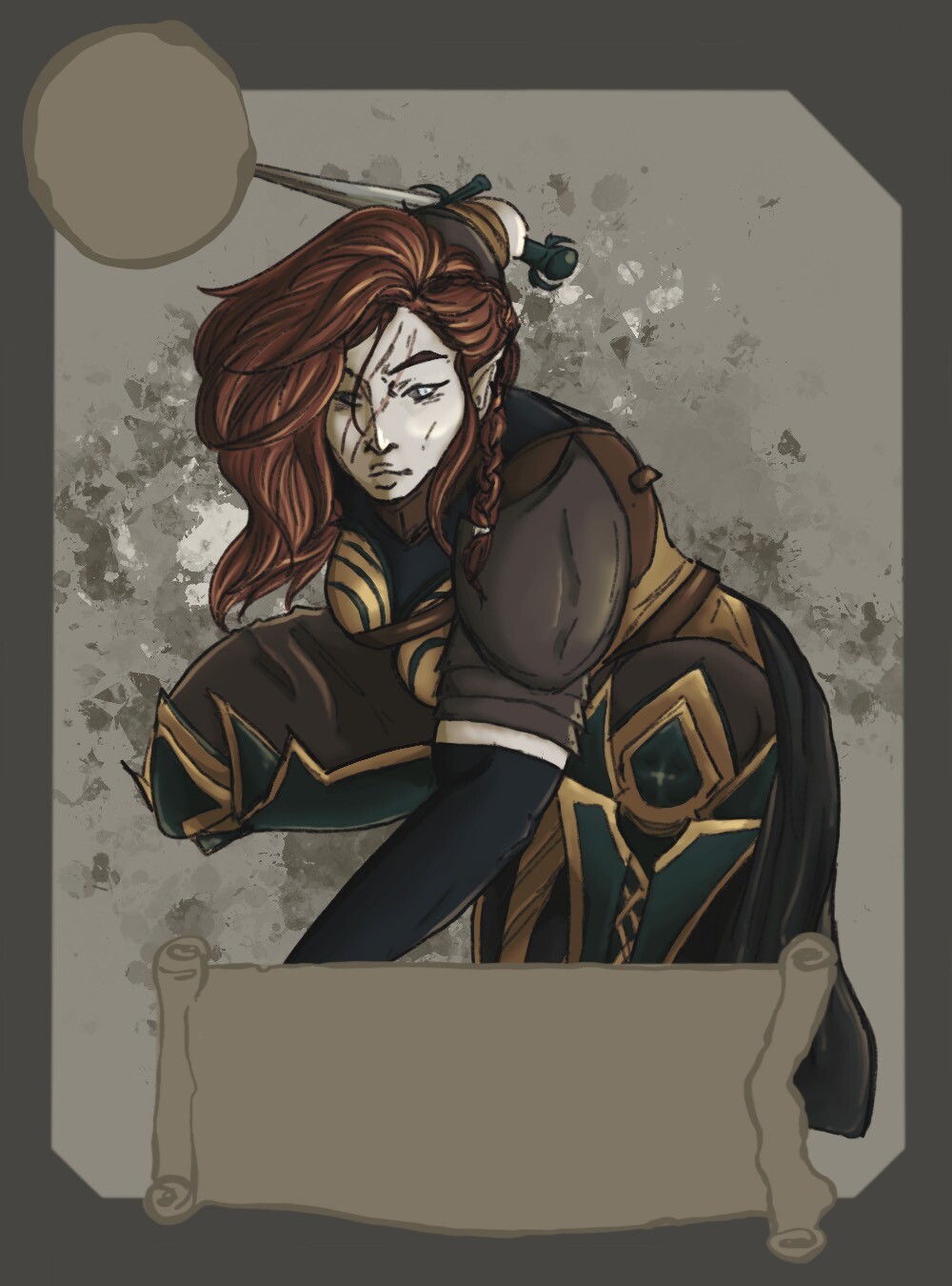 ArtStation - Fantasy Board game cards - Elf