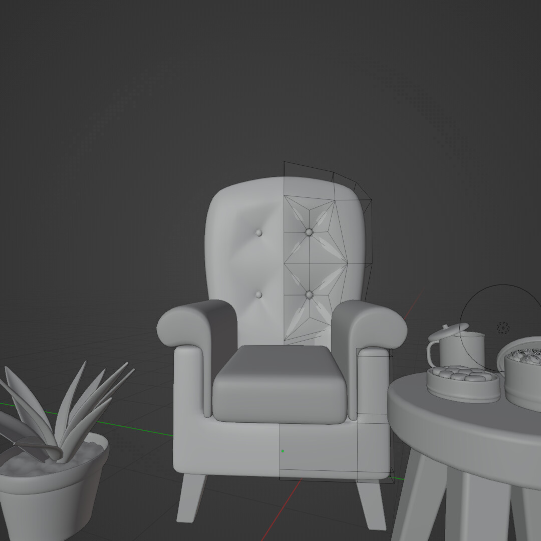 Shinta Kusuma - Chair/Sofa 3D Modeling