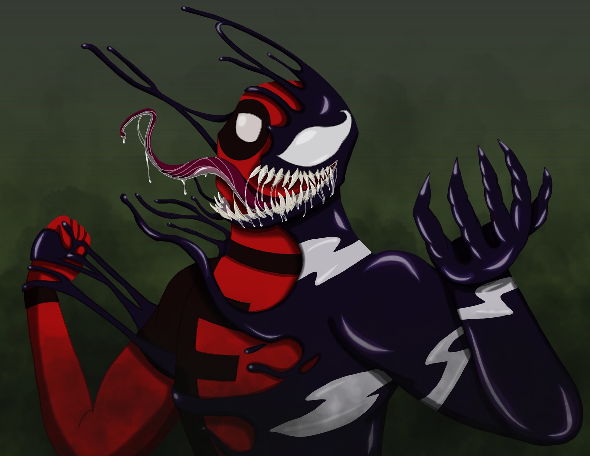 ArtStation - Deadpool and Venom