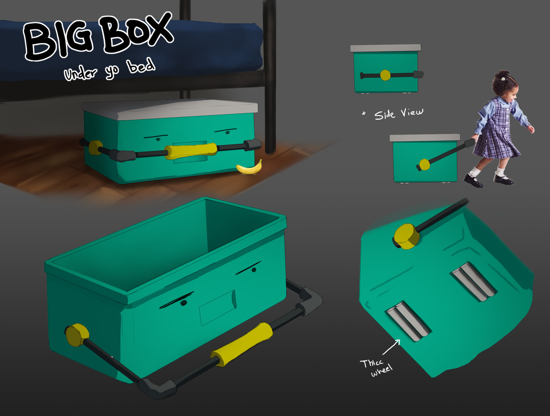 ArtStation - Big Box under yo bed