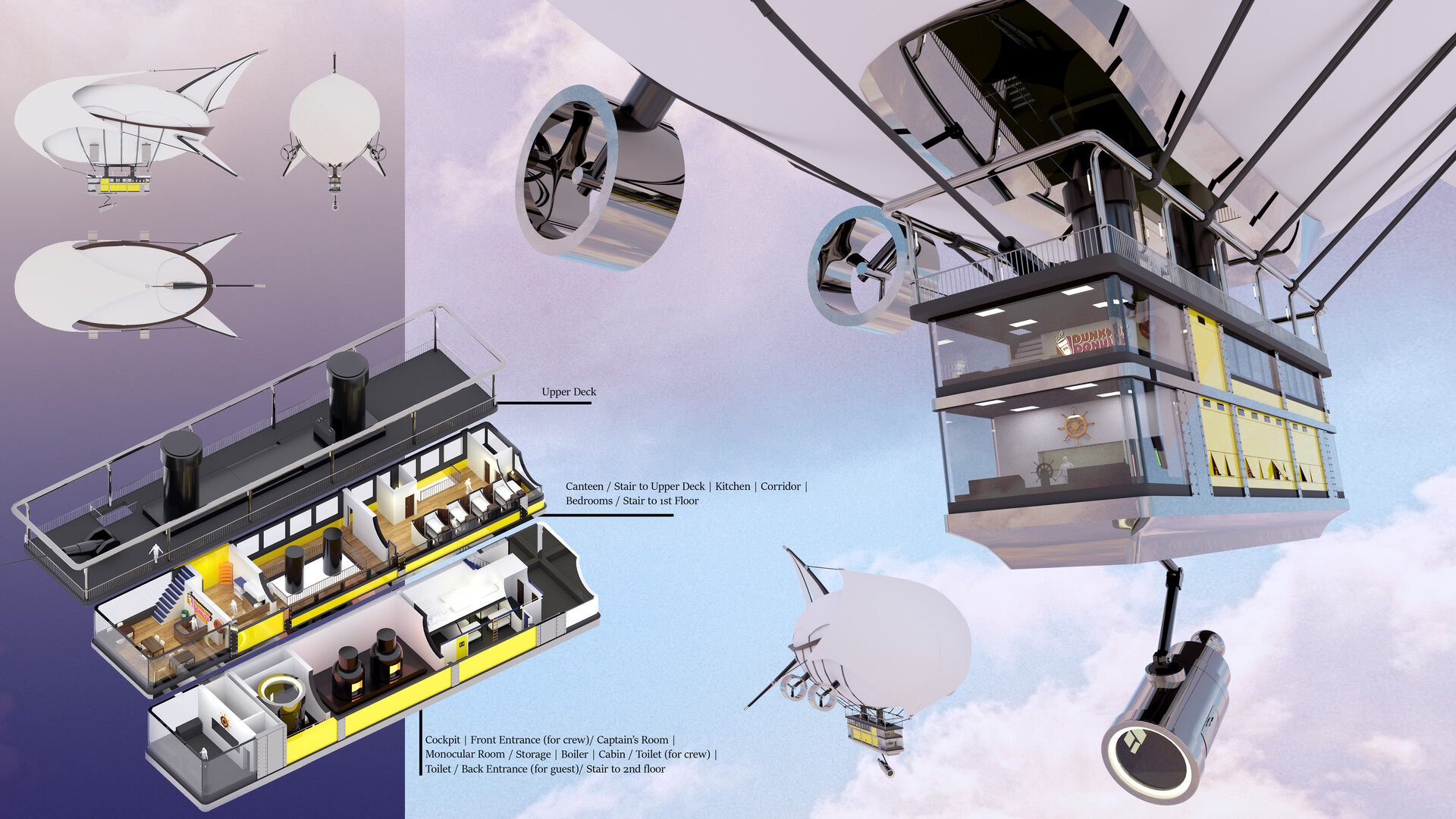 ArtStation - Air Ship Design with blender