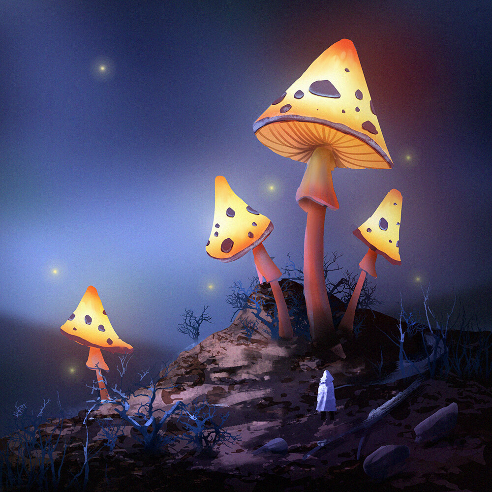 ArtStation - Mushroom study