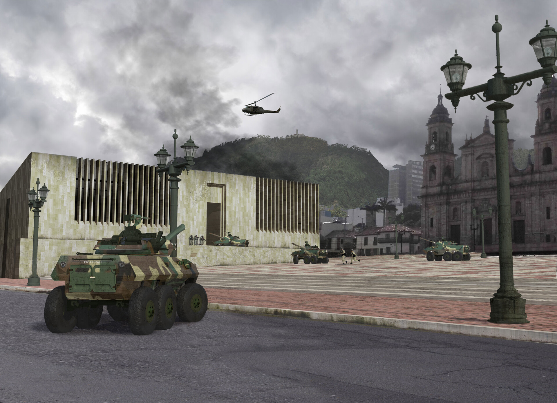 ArtStation - A military raid that followed the Palace of Justice siege ...