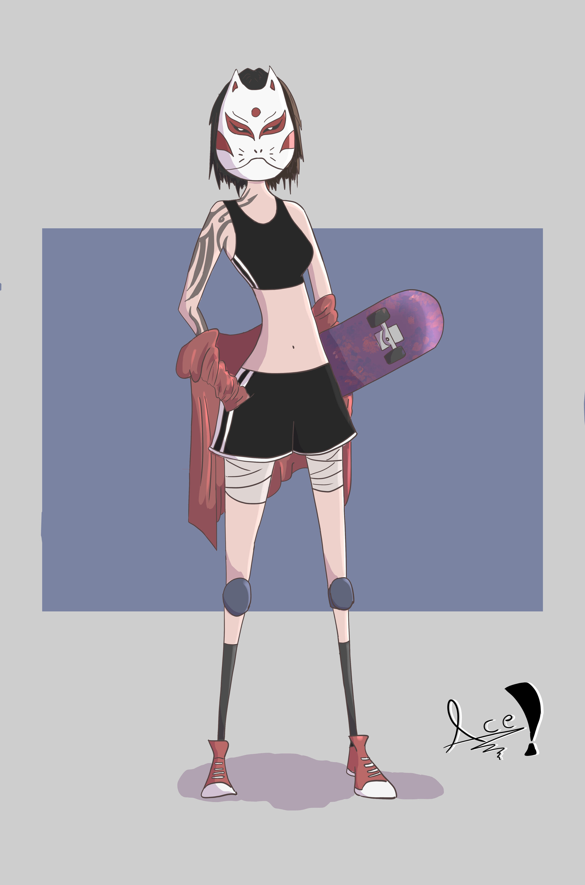 ArtStation - Skater girl illustration