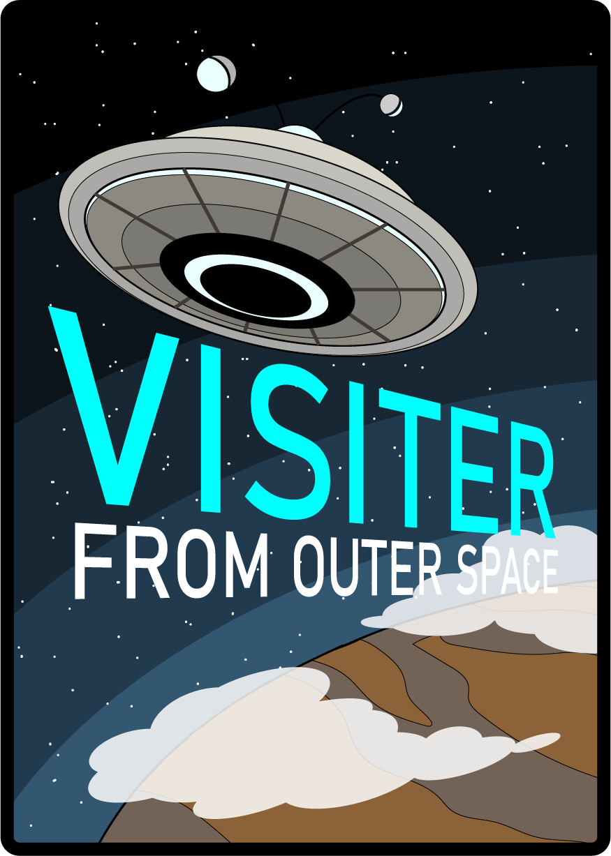 ArtStation - Simple UFO Poster