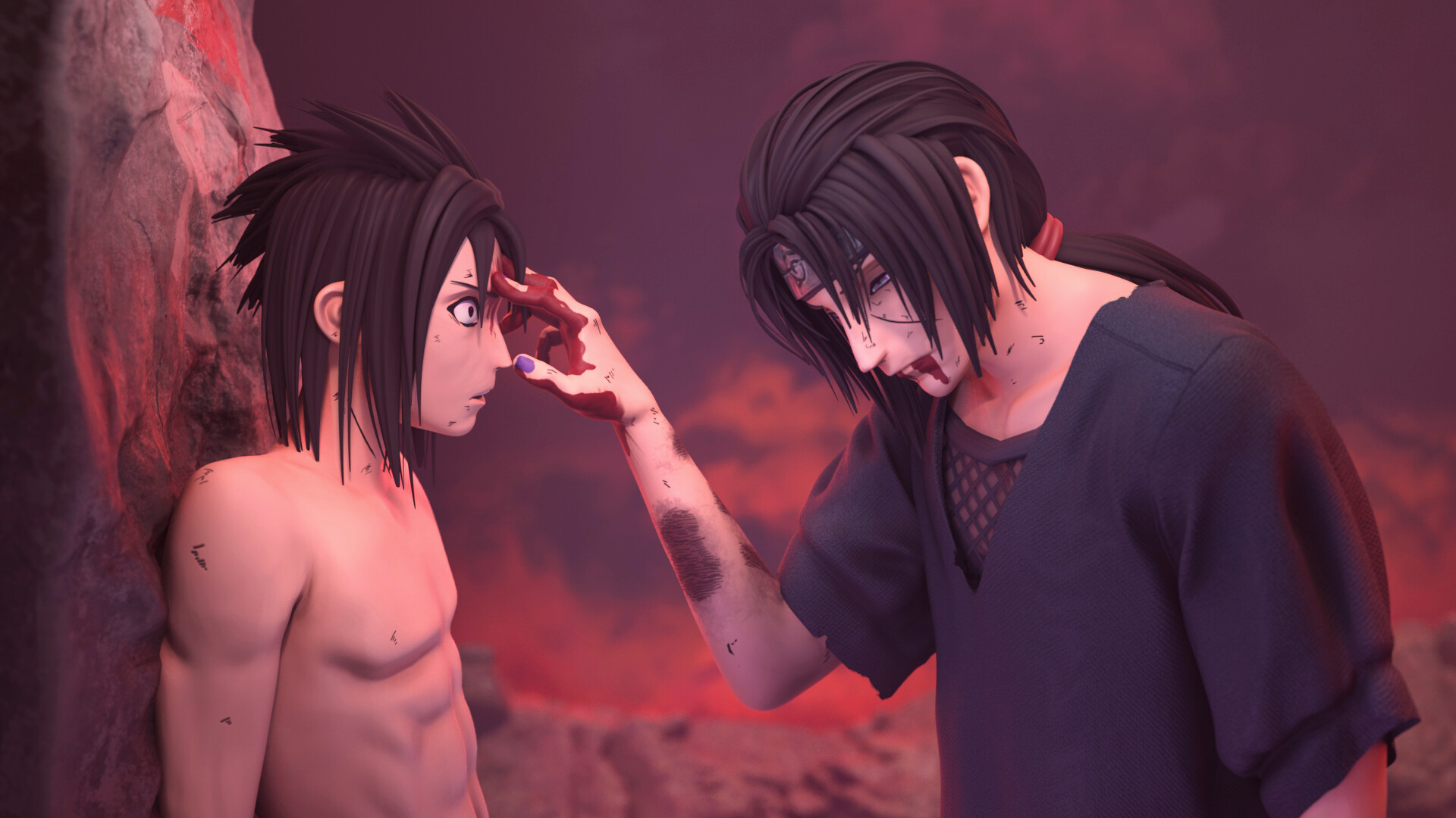 ArtStation - "Sorry, Sasuke" - Naruto Fanart